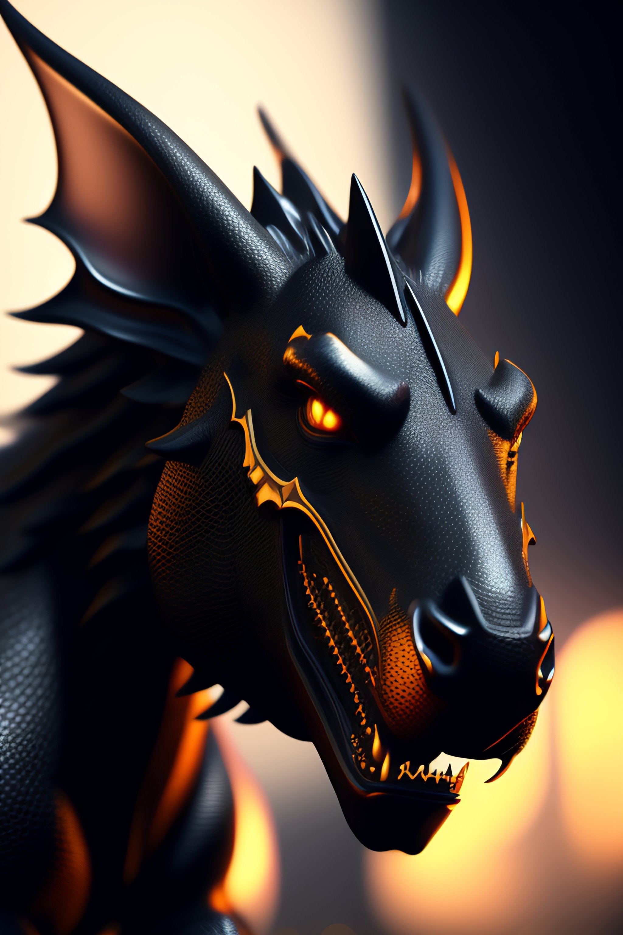 Lexica - Black dragon, depth of field,32k, natural light, ray tracing ...
