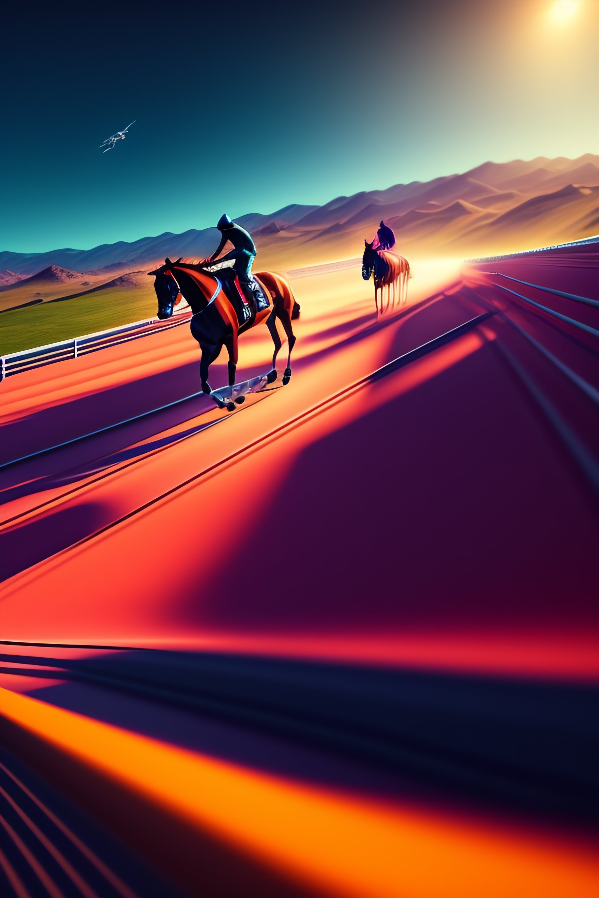 Lexica - Realistic isometric polygon style high quality race of six ...