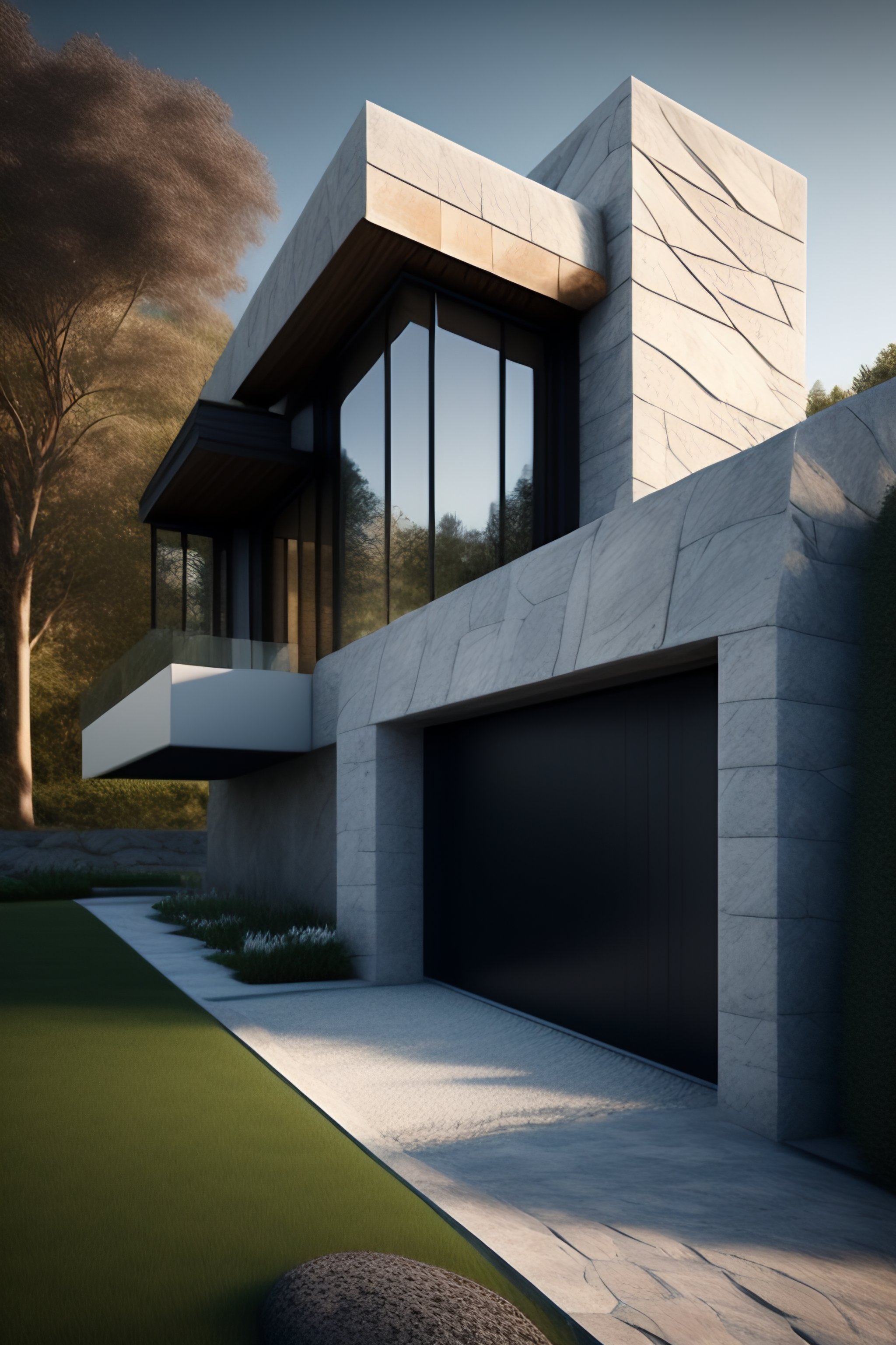 Lexica - The residence features a stunning wall compound with a ...