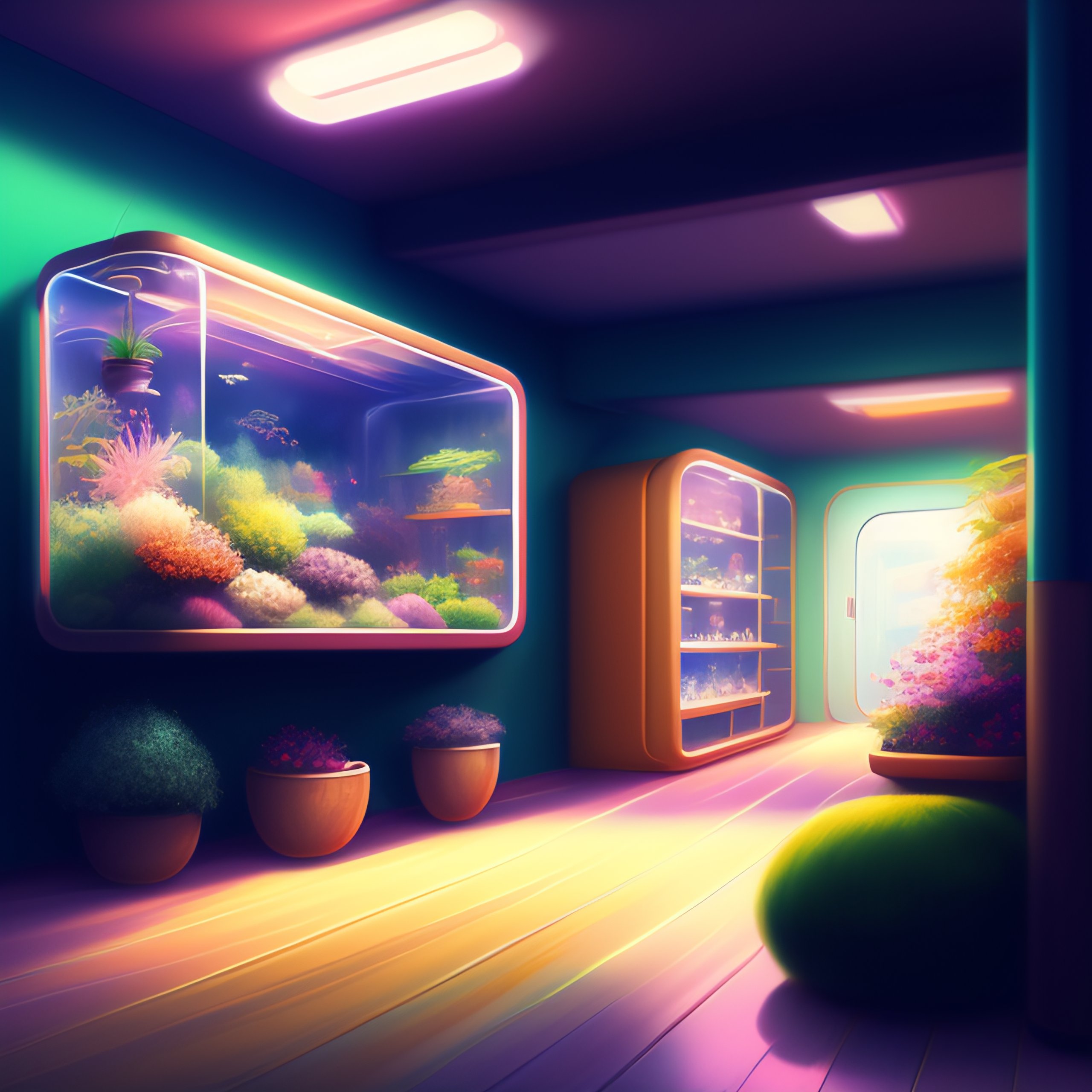 Lexica - Bright cheery placid pastel deep cozy moody cluttered ...