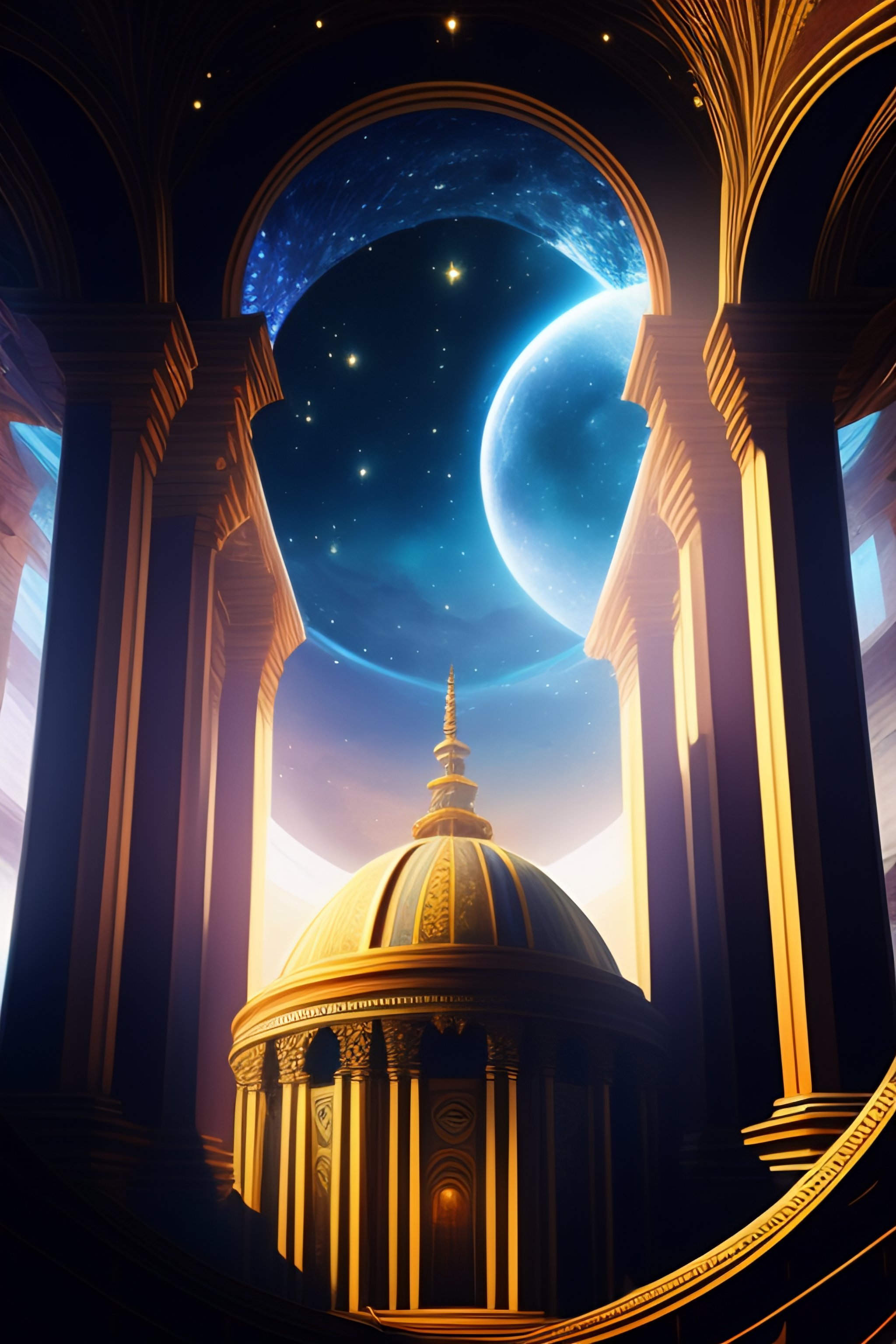 Lexica - Staring up into the infinite celestial library, endless books ...