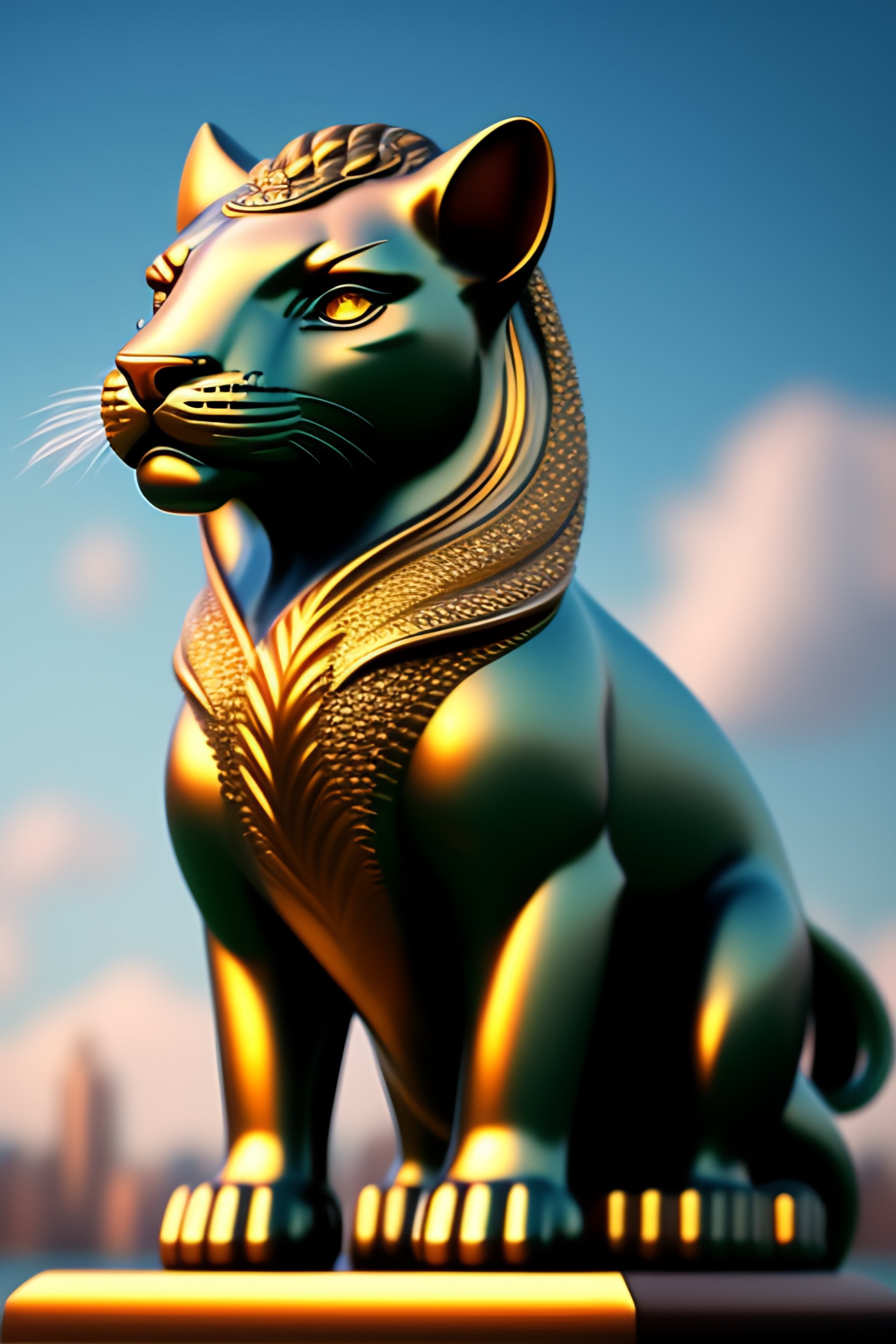 Lexica - Flat merlion 2d character design