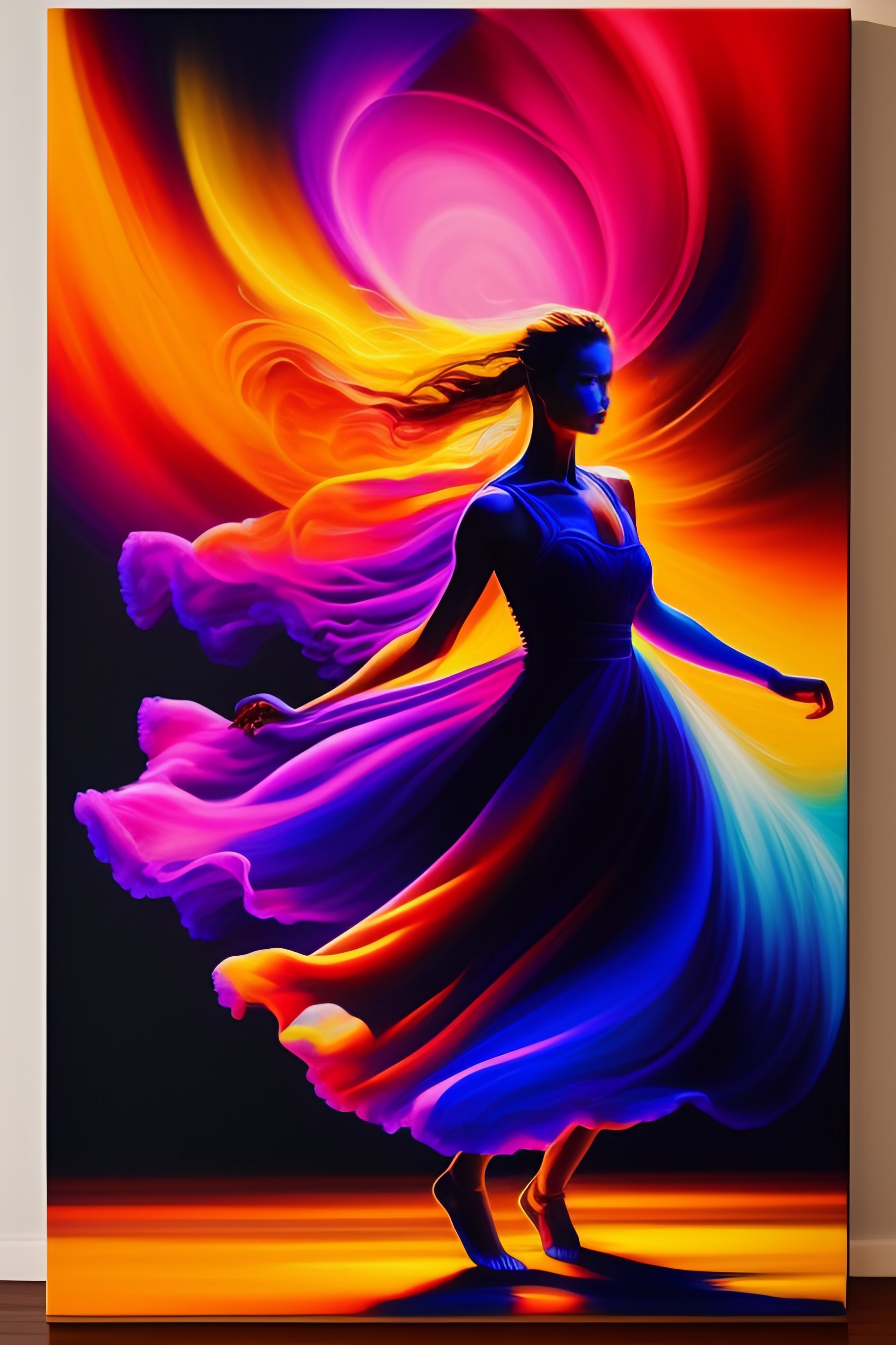 Lexica - Female dancer in movement with face in shadow, latin dance ...