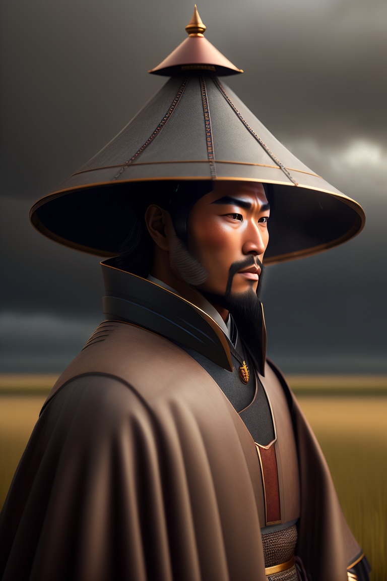 Conical Hat Samurai