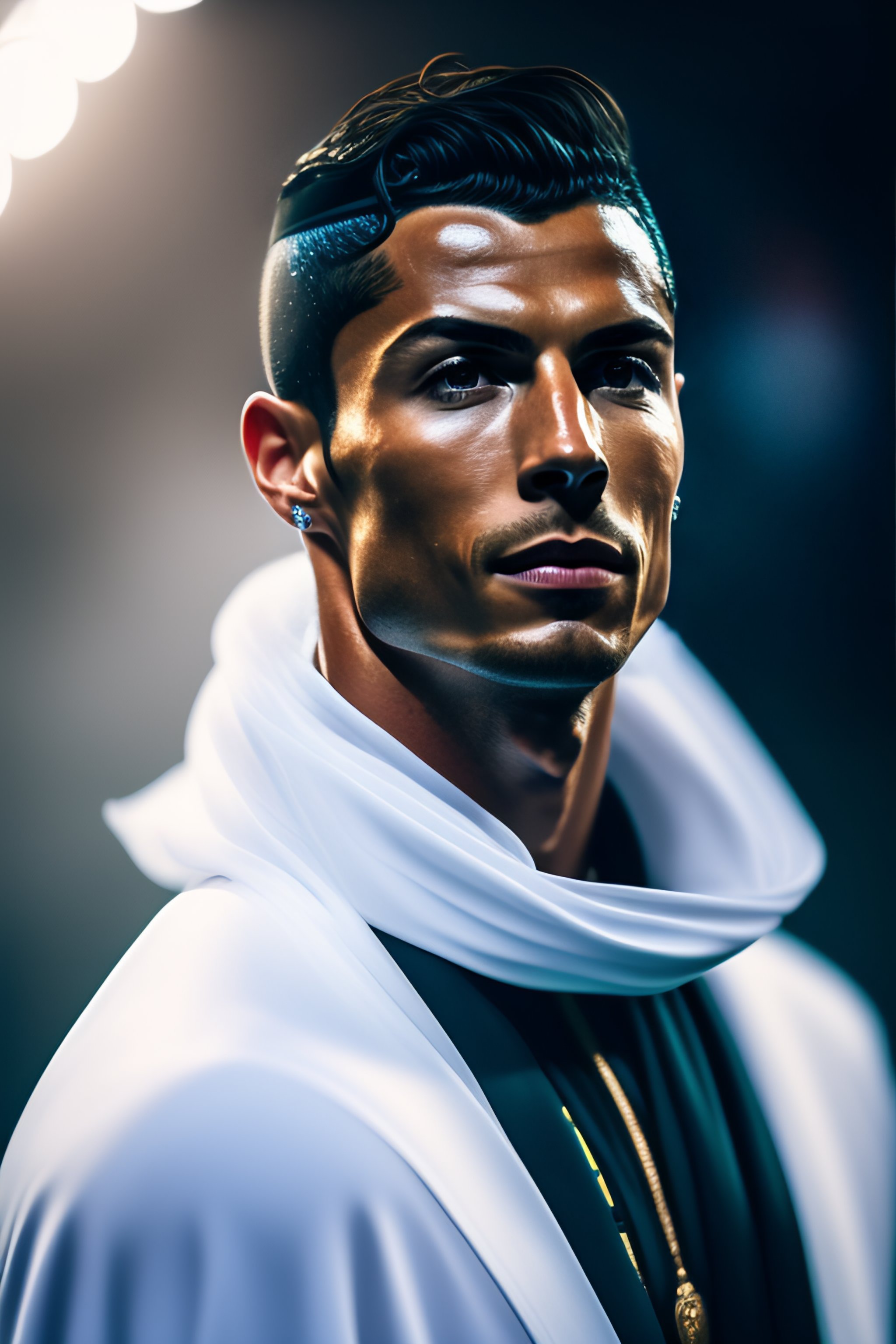 Lexica - Portrait of Cristiano Ronaldo as a a Saudi Arabian prince ...