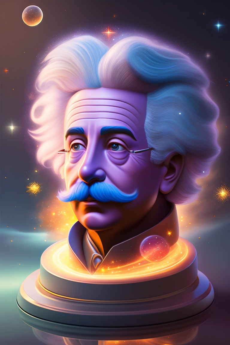 Lexica - Craft a timeless sculpture of Albert Einstein, portraying him ...