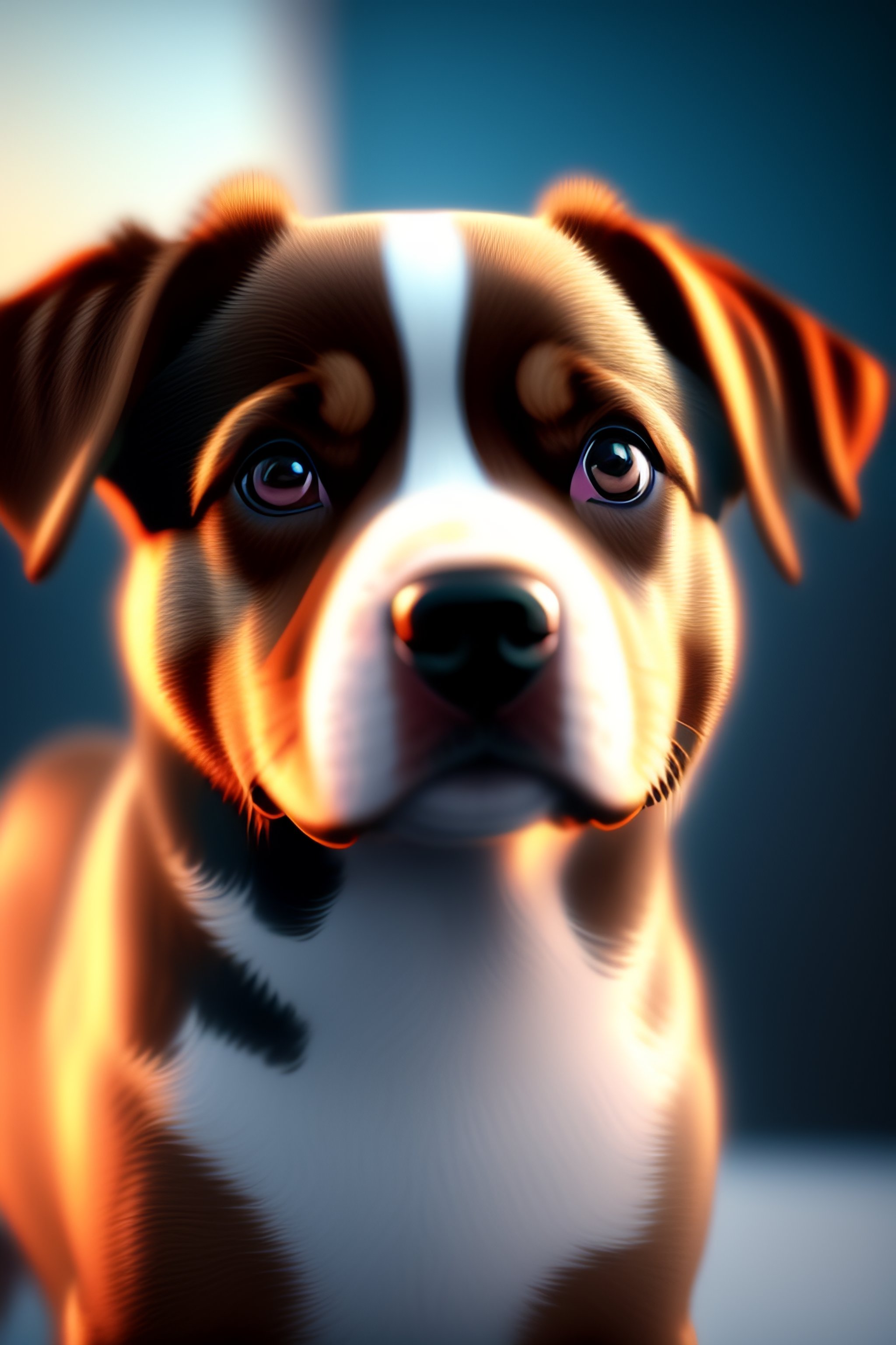 Lexica - A cute dog in Superman's outfit, flying in air, cinematic ...