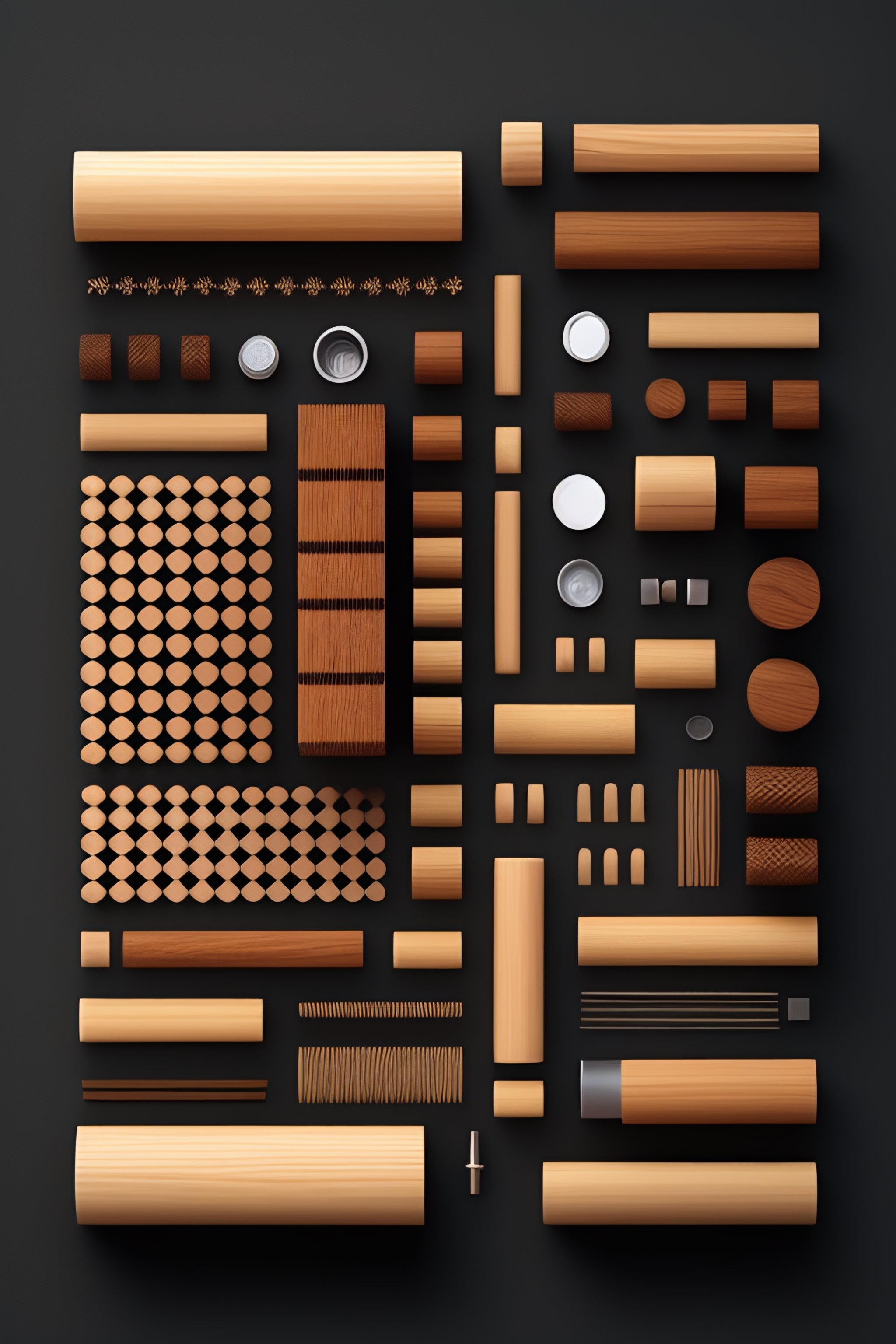 Lexica - Knolling of wooden bits
