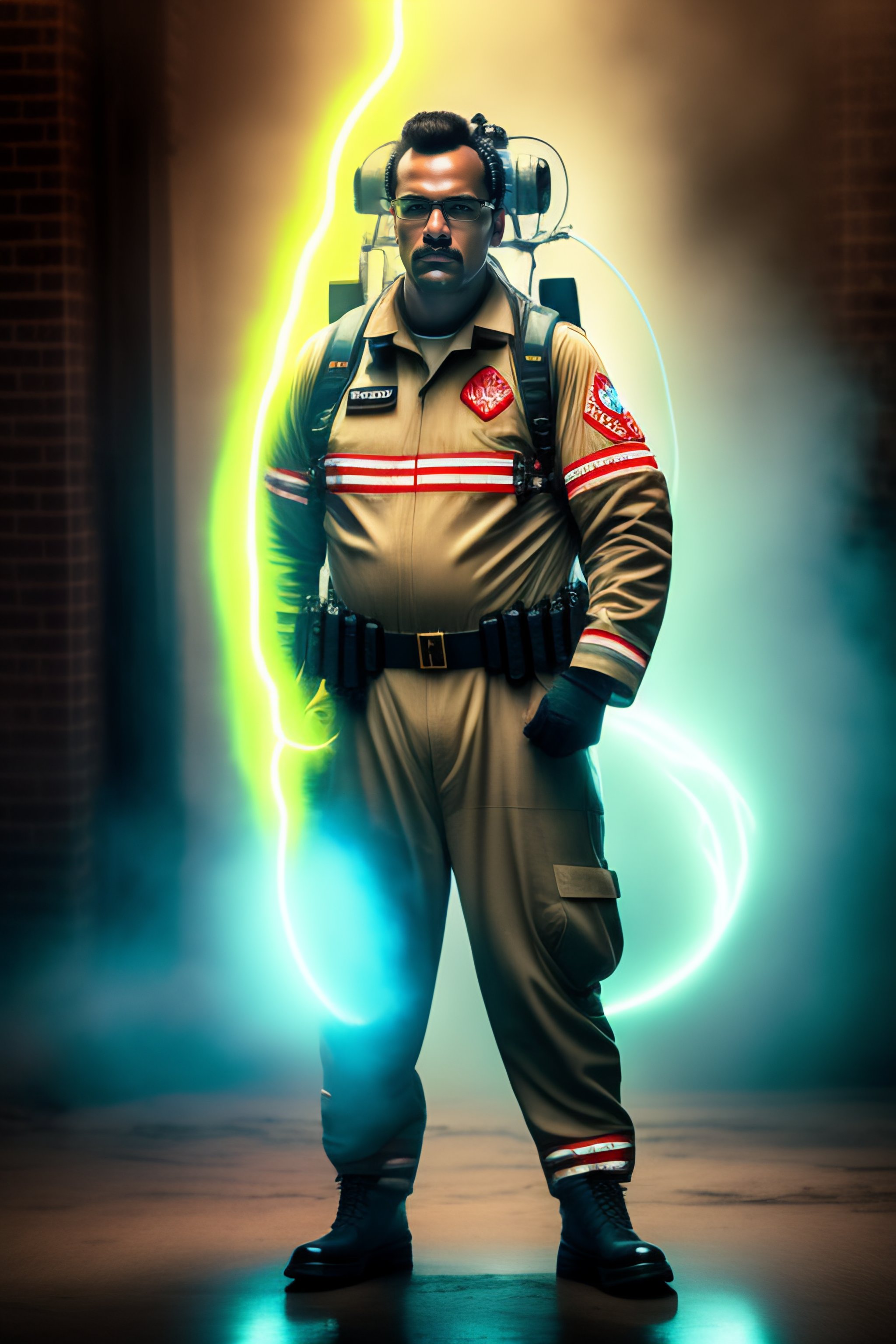 Lexica - Portrait of a ghost in a ghostbusters outfit