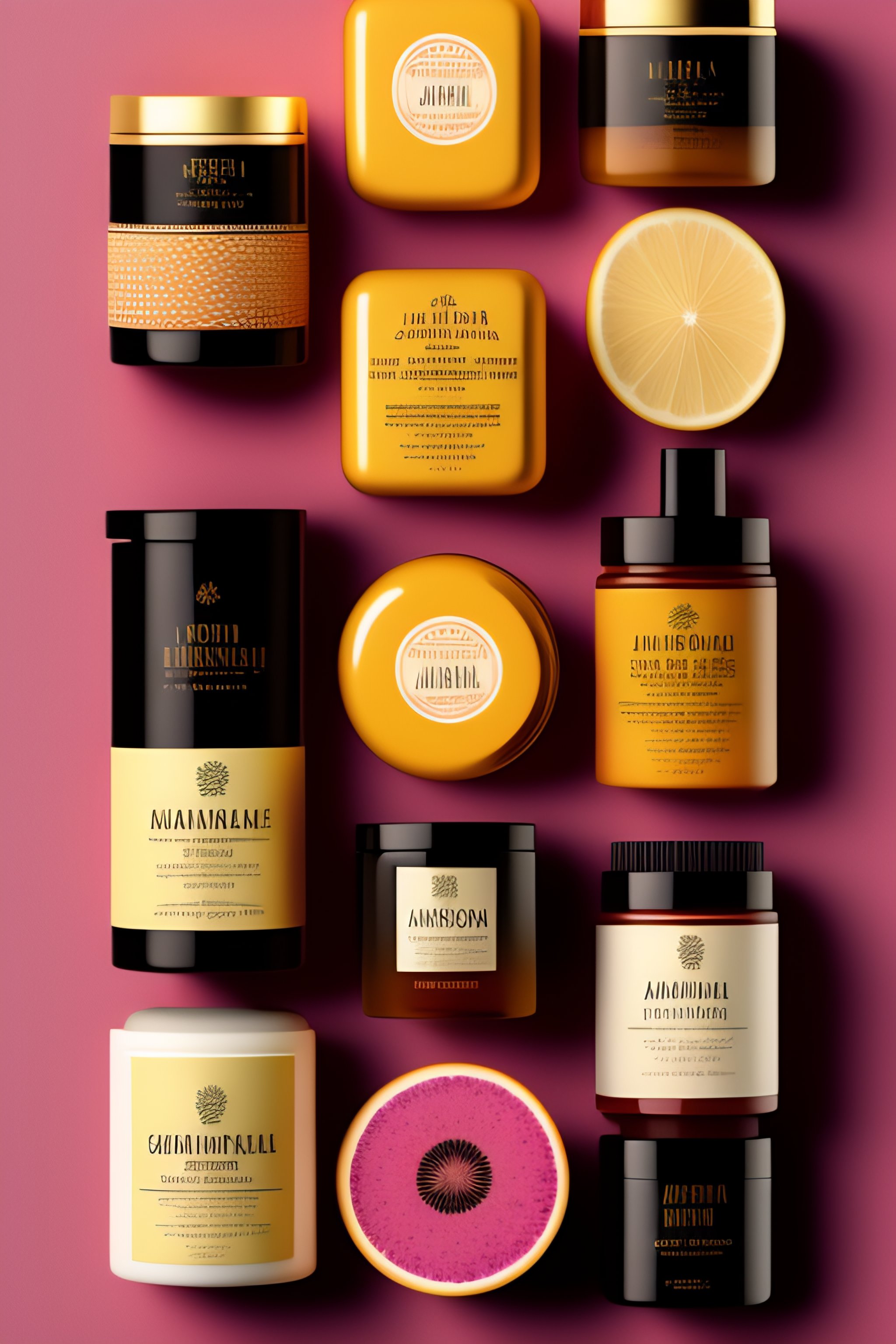 Lexica - Japan hair products, a poster design for a contemporary ...