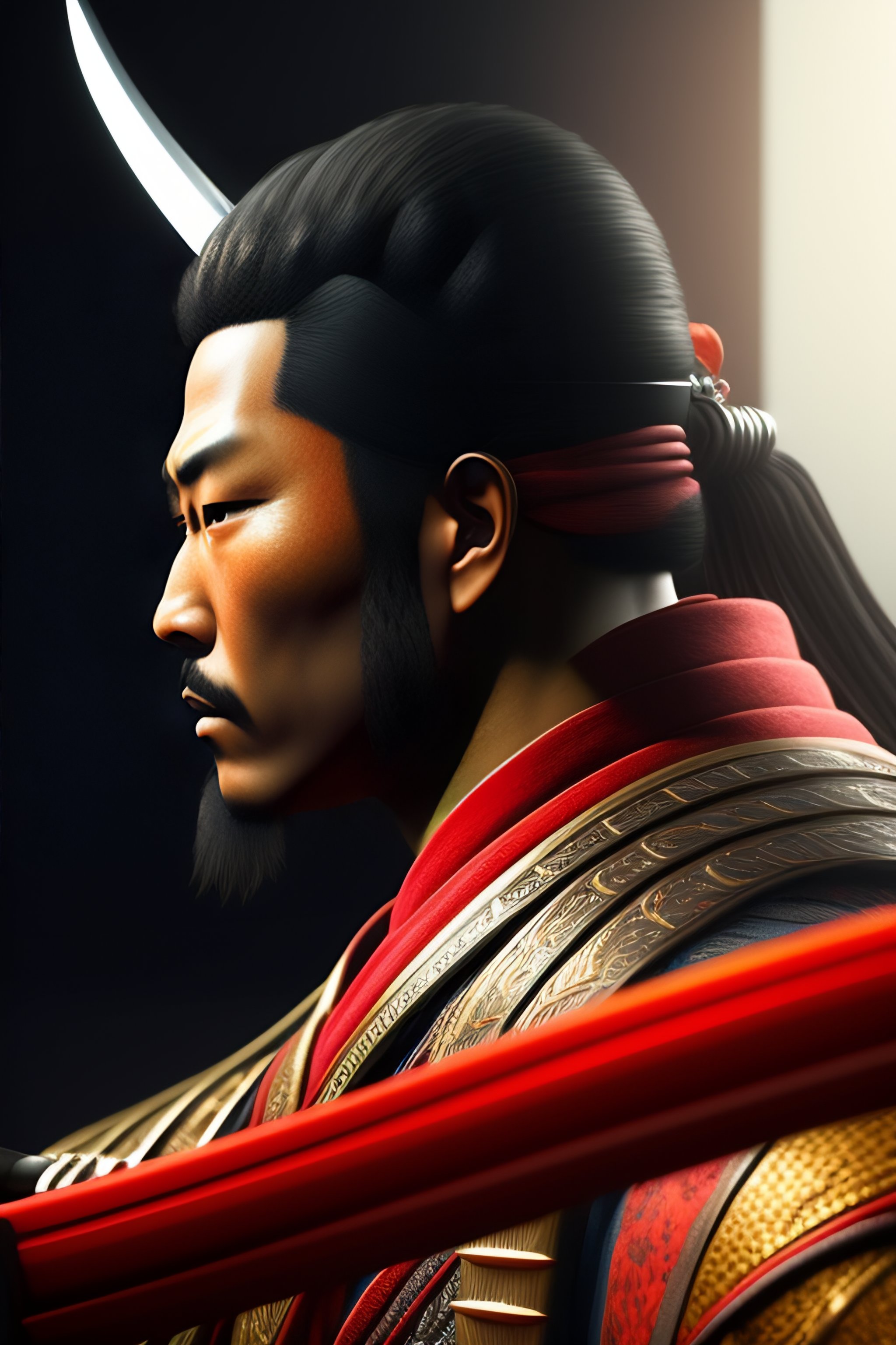 Lexica - Samurai katana realistic