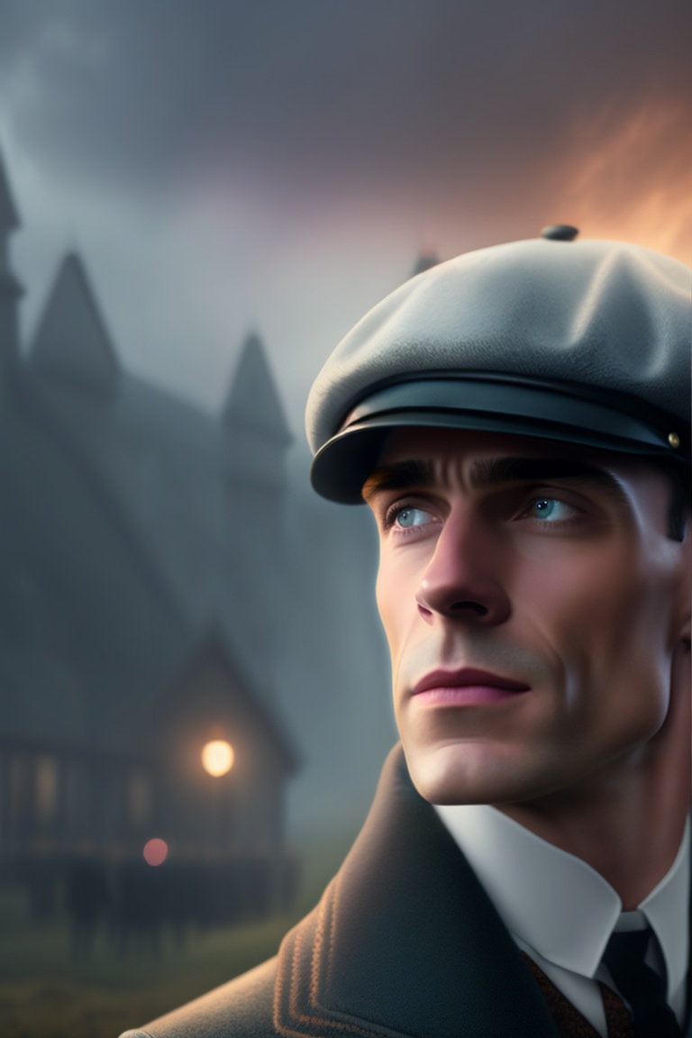 Lexica - Thomas shelby, facing front, with background in spiritual,in ...