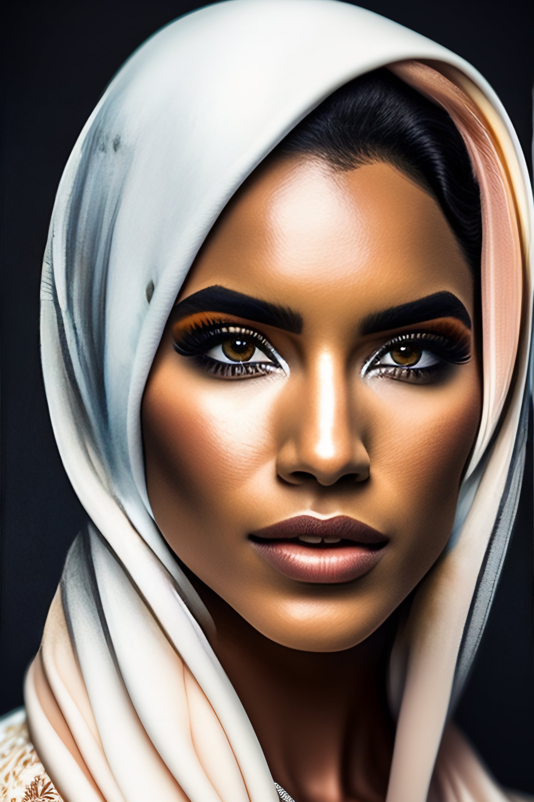 Lexica - A photo close-up of a beautiful ARAB haired woman with ...