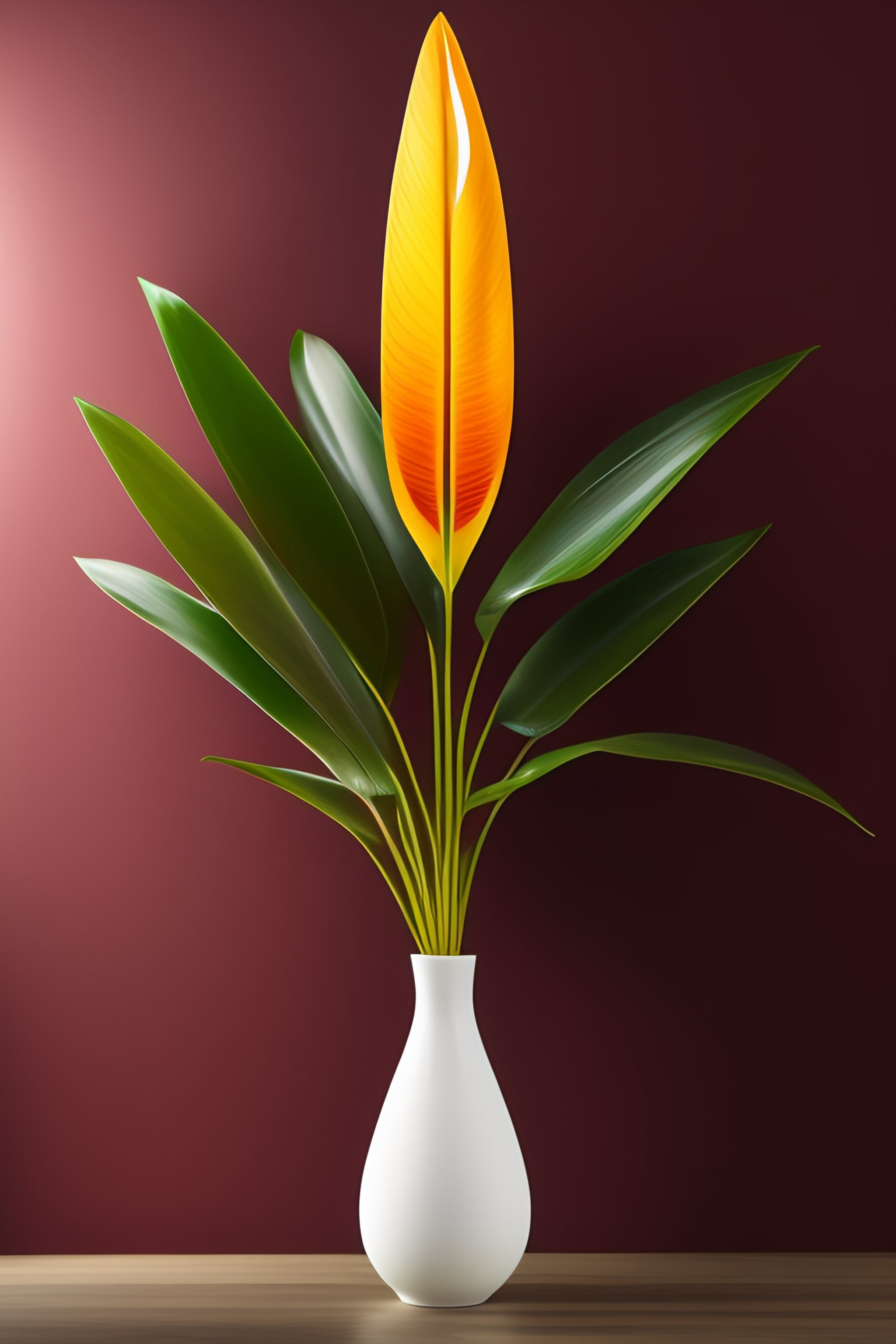 Lexica - Product photo of a strelitzia plant with large, tall leaf ...