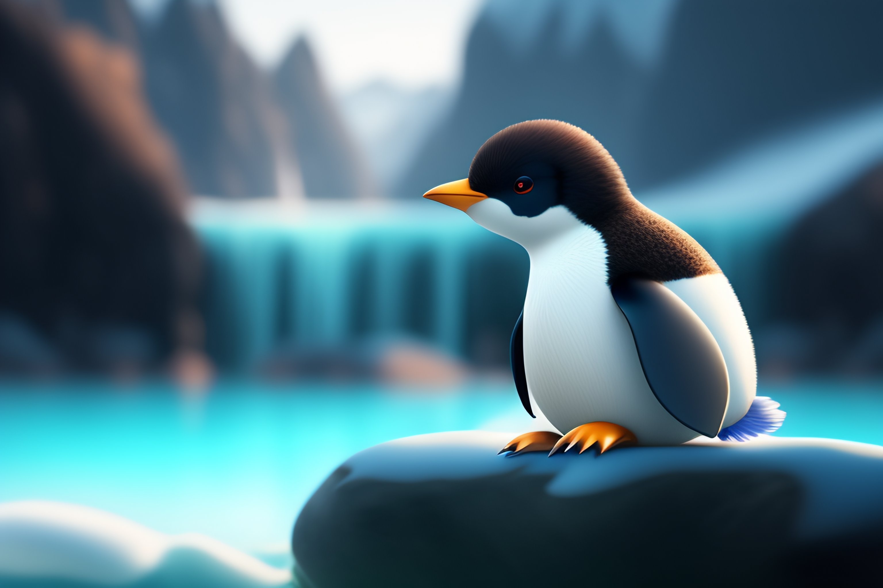 Lexica - An water-type pokemon that resembles a penguin