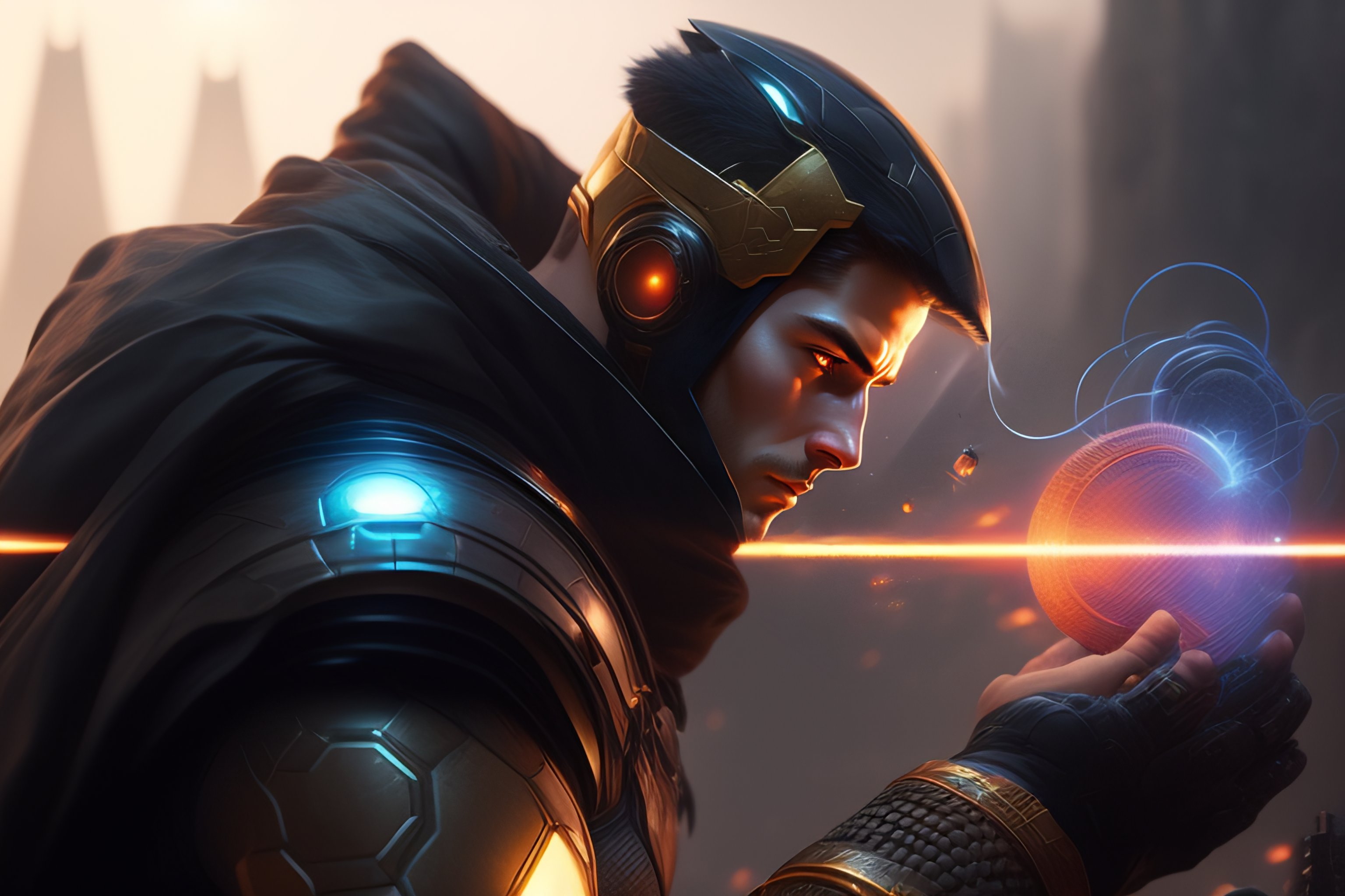 Lexica - Knolling super hero's tech, art by greg rutkowski