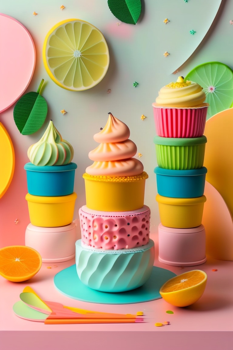 Lexica - Use a bright and cheery background with a mix of pastel colors ...