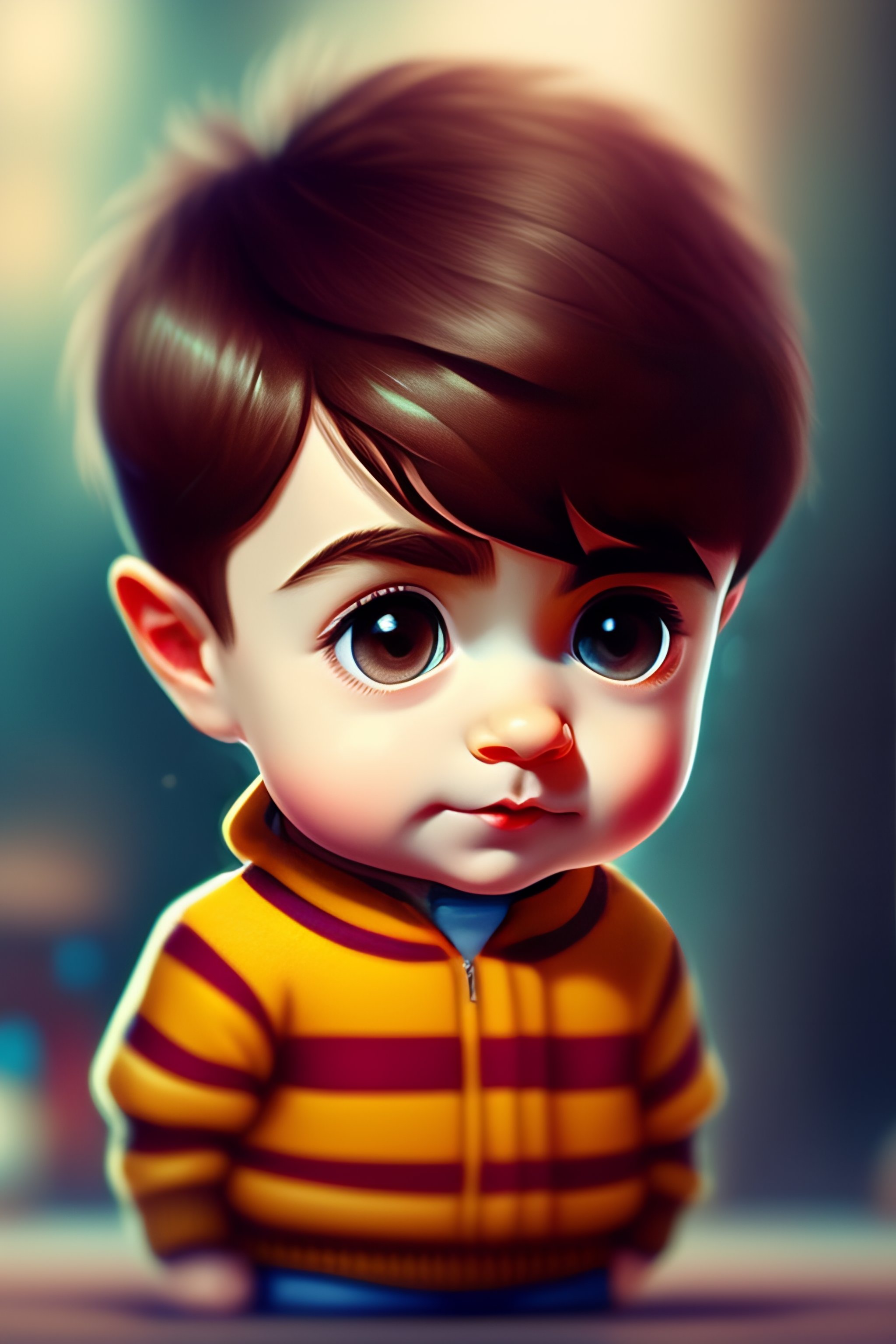 Lexica - Cute and adorable cartoon daniel radcliffe baby, fantasy ...