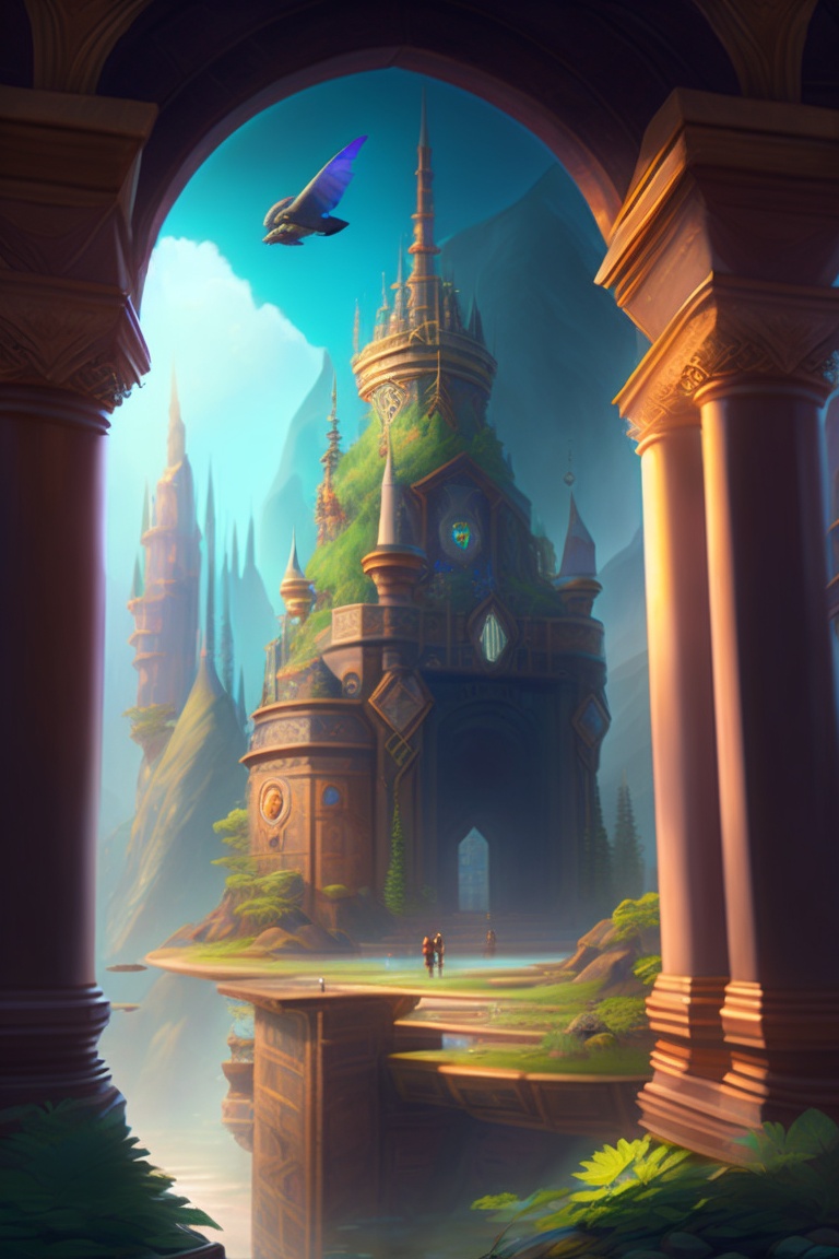 Lexica - The mystical city of Mysthollow, with soaring towers and ...