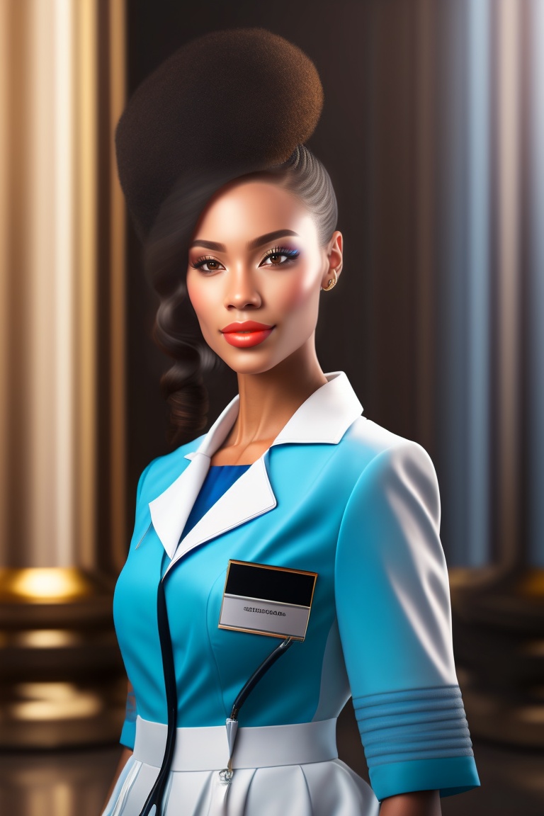 Lexica - Photo of a realistic gorgeous female doctor wearing Stefan ...