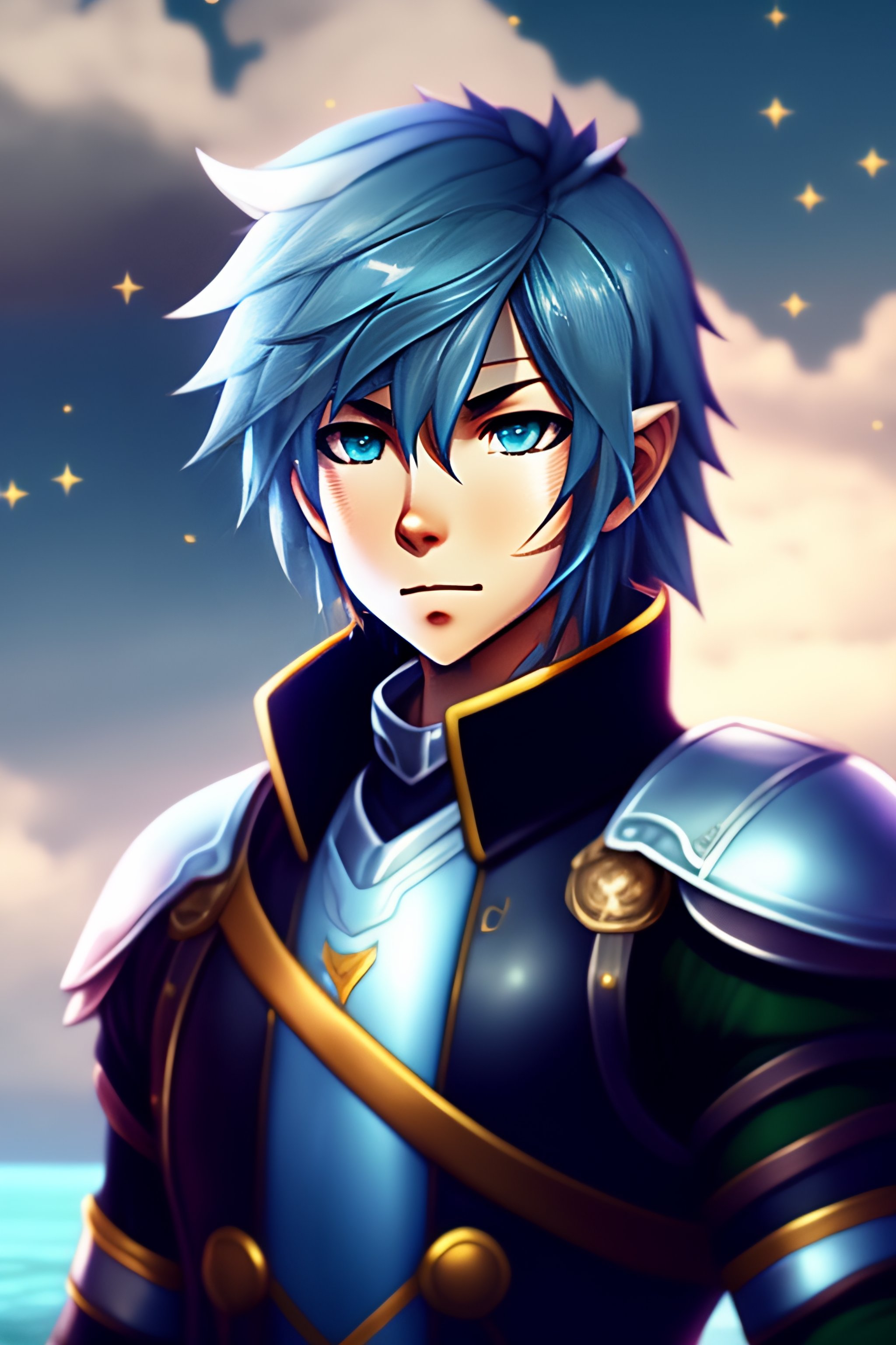 Lexica - Protrait, riku from kingdom hearts, sakimichan, grey hair ...