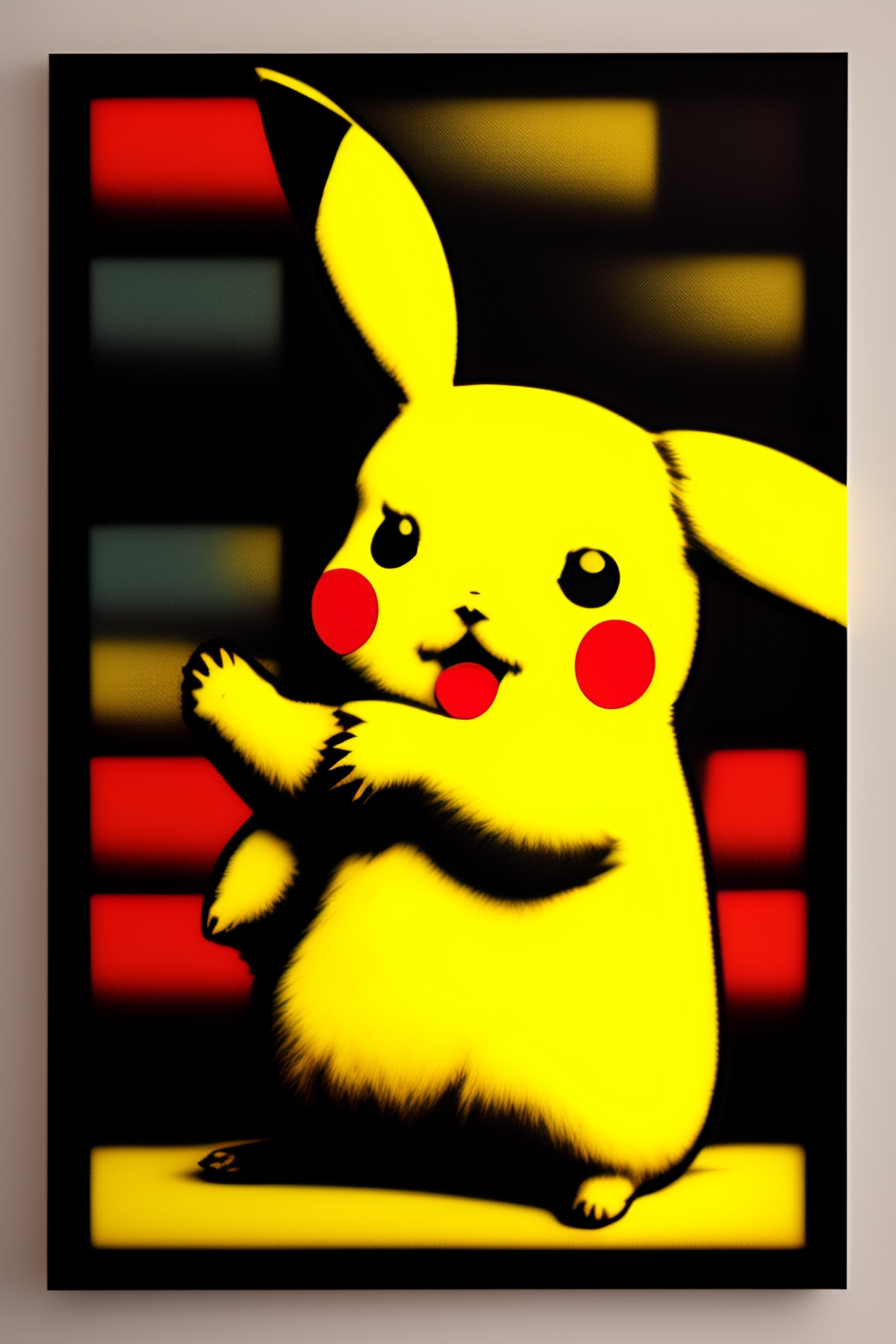 Lexica - Pikachu, warhol style, silkscreen, graphic, eroded, andy ...