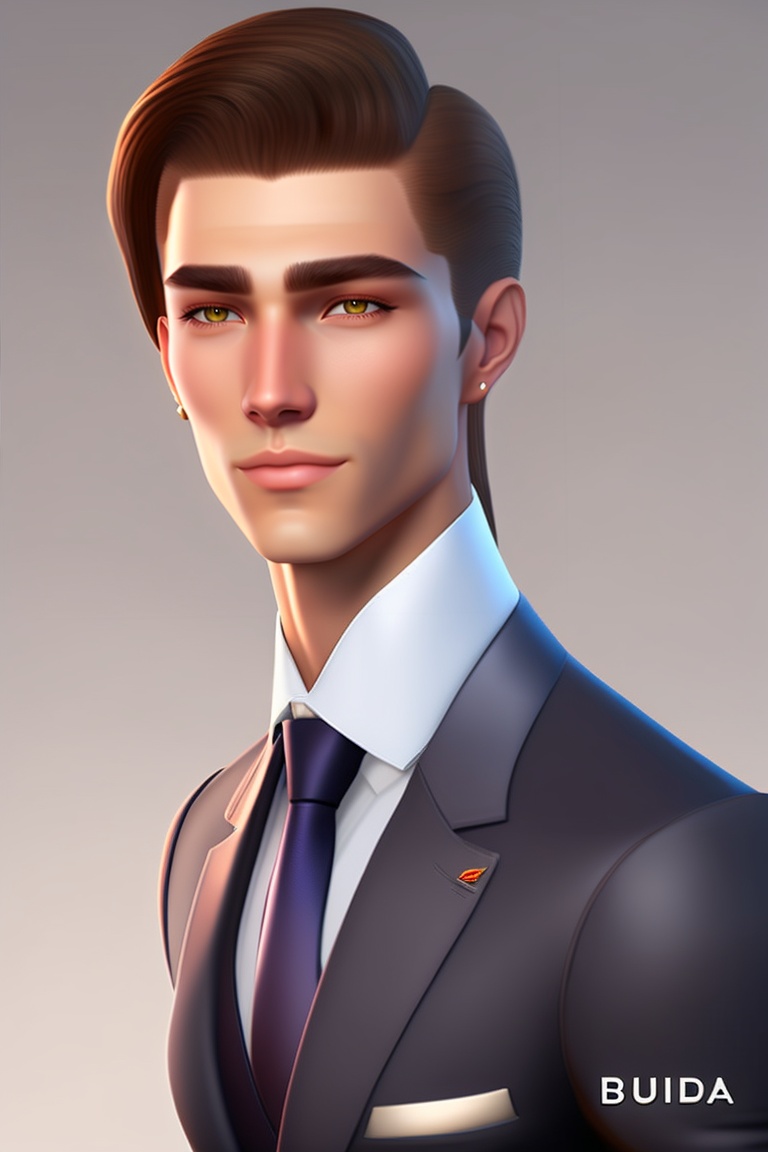 Lexica - Male Fair complexion Well-defined jawline, medium-sized nose ...