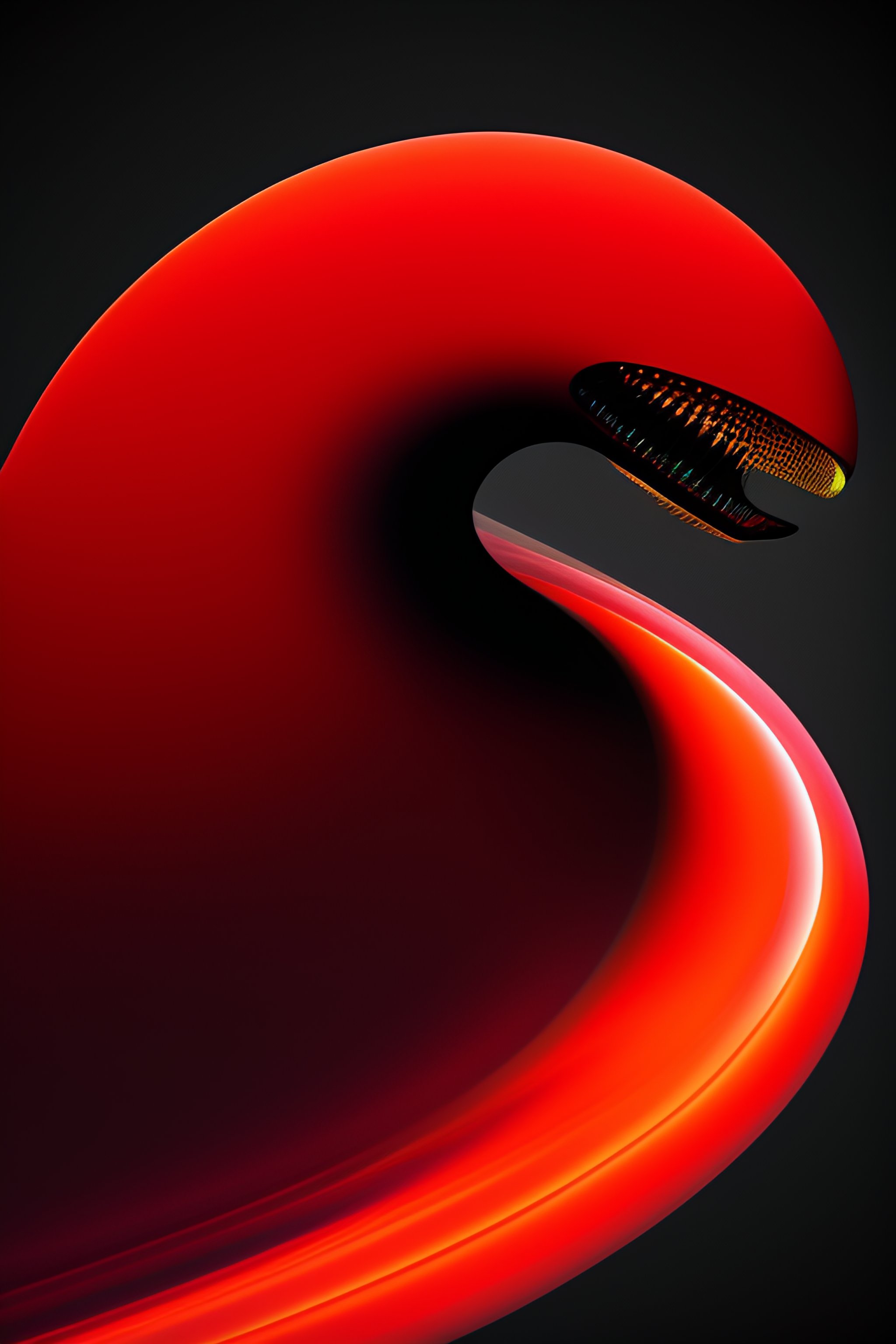 Lexica - Floating red and black formless monster