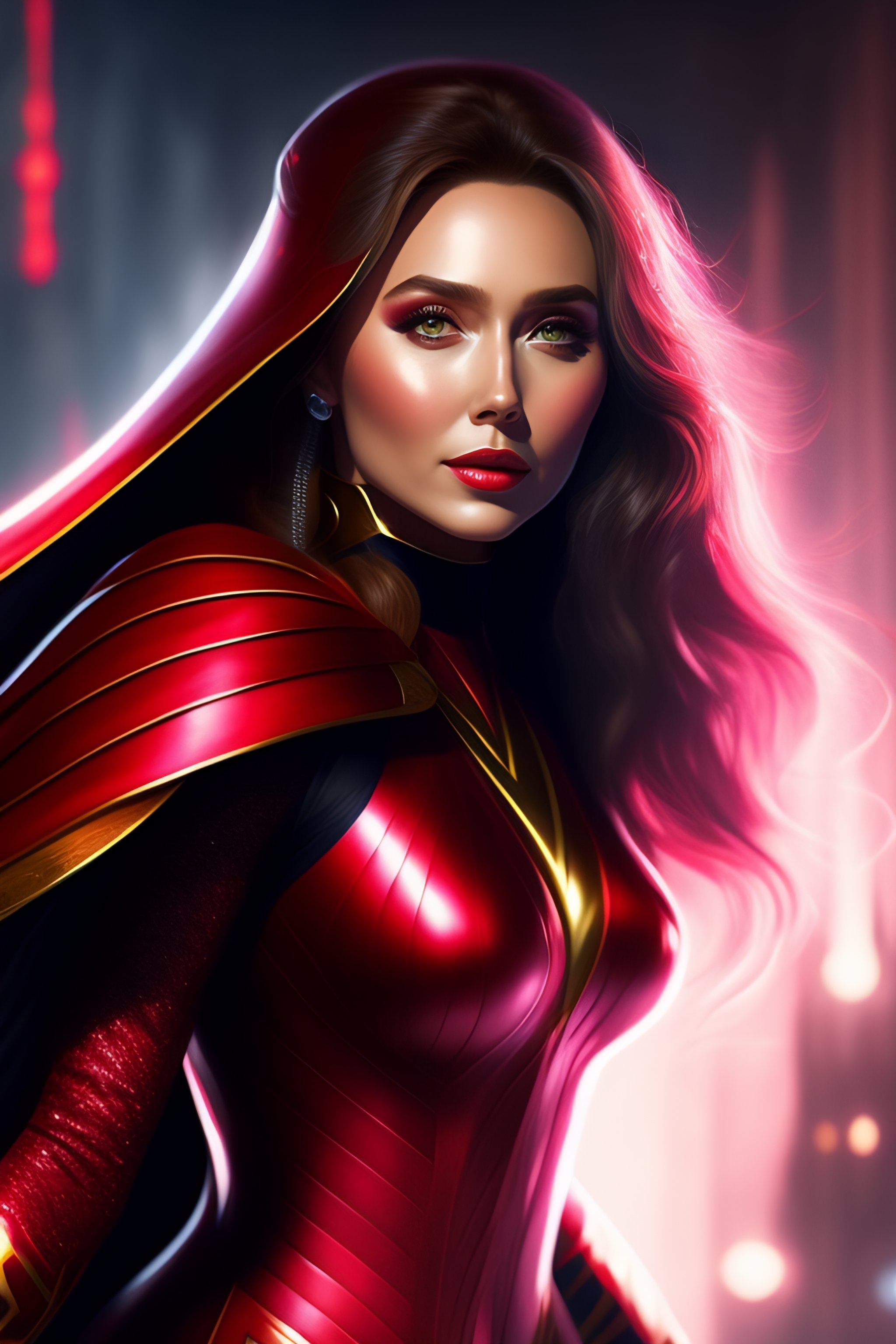 Lexica - Full body portrait of ((venom)) as scarlet witch, Elizabeth ...
