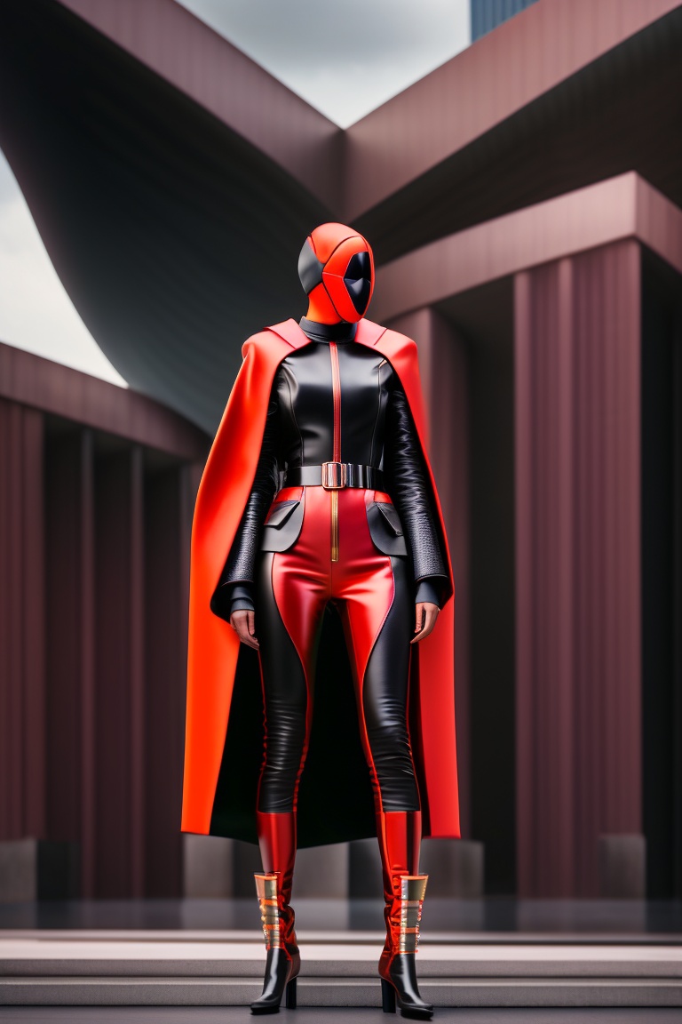 Lexica - Hyperrealistic Haute Couture Deadpool as a Fashion Model ...