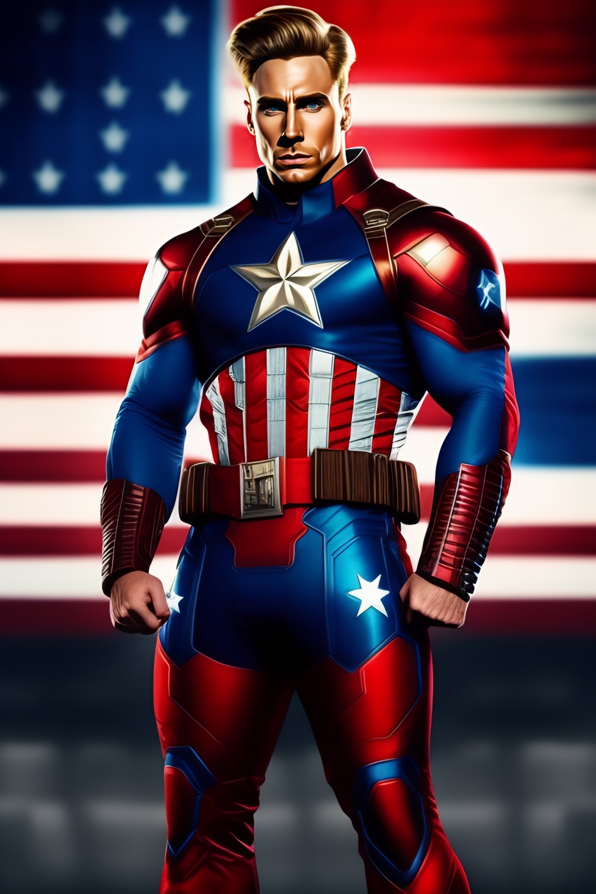 Lexica - Steve rogers, captain america, full body, hiphop streetwear drip