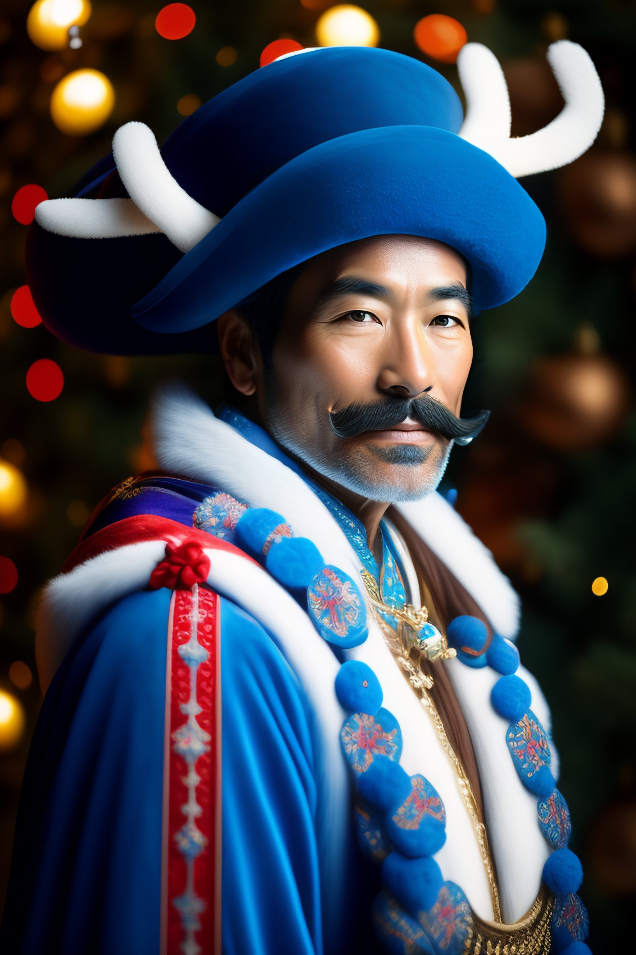 Lexica - A reindeer pirate doctor, wearing a blue round hut, in Echiro ...