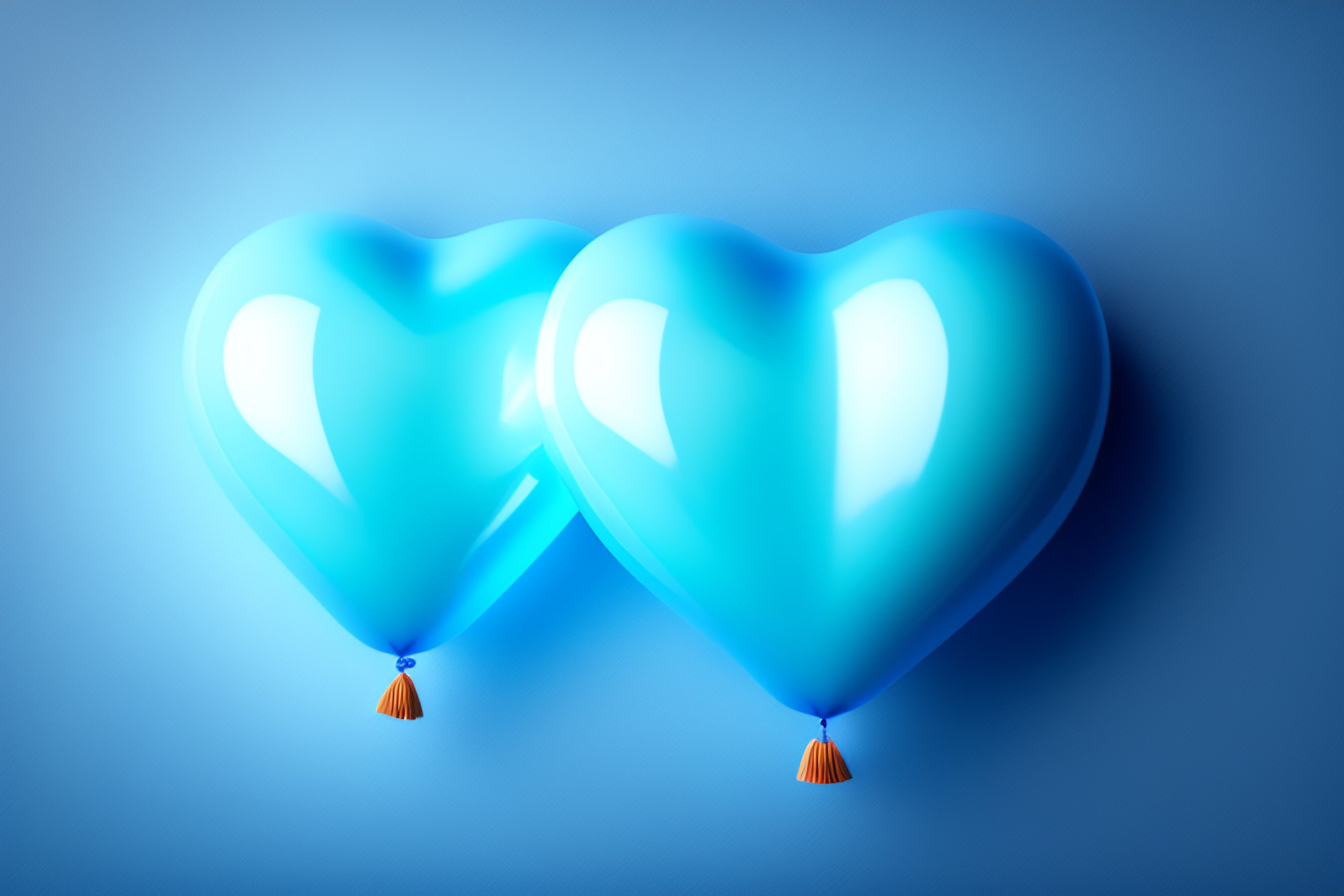 Lexica - Two balloon next to each other forming a heart shape balloon ...