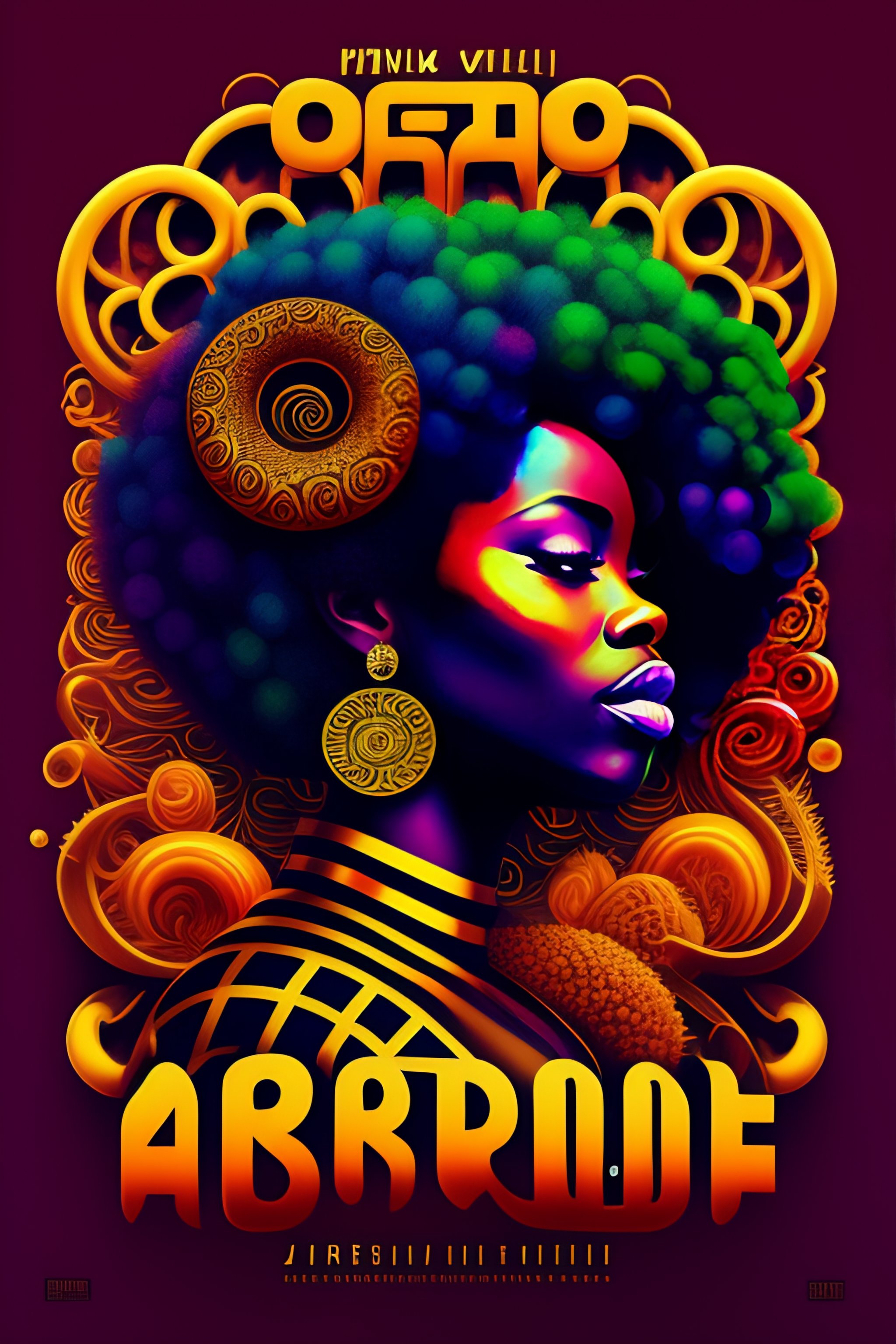 Lexica - "Afrobeats" write text intricately detailed album cover with ...