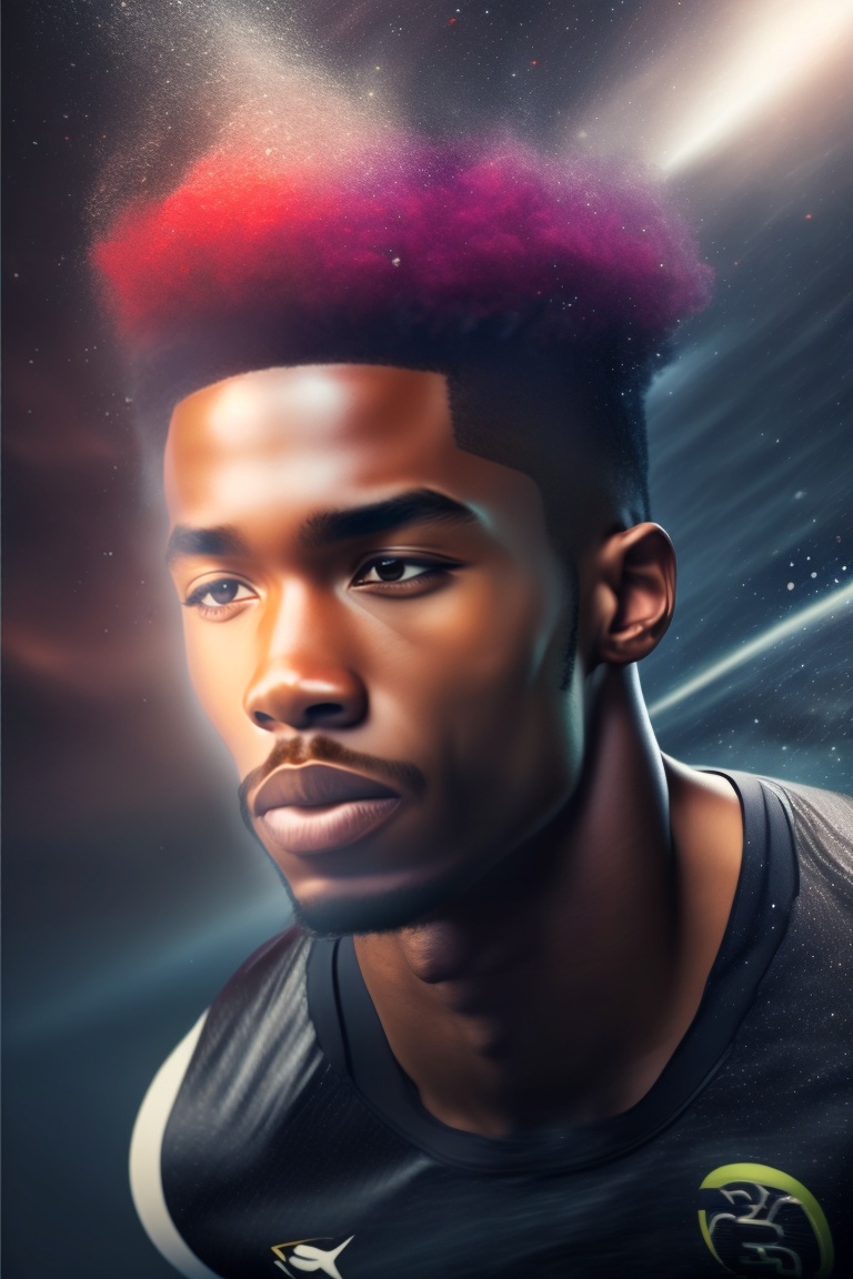 Lexica - A picture of a person running with determination, sweat ...