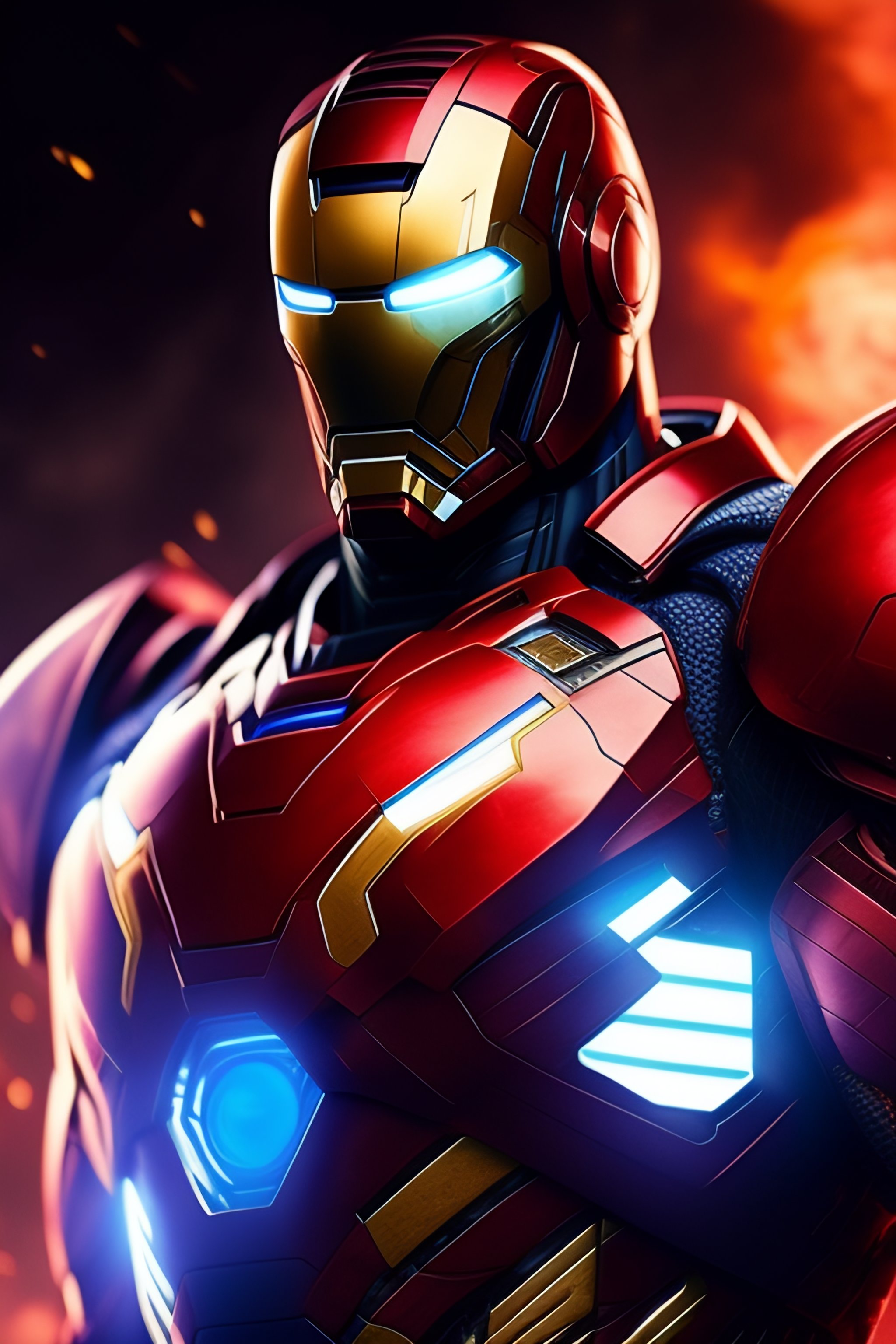 Lexica - Devin Booker in an Iron Man suit, with a full gauntlet ...