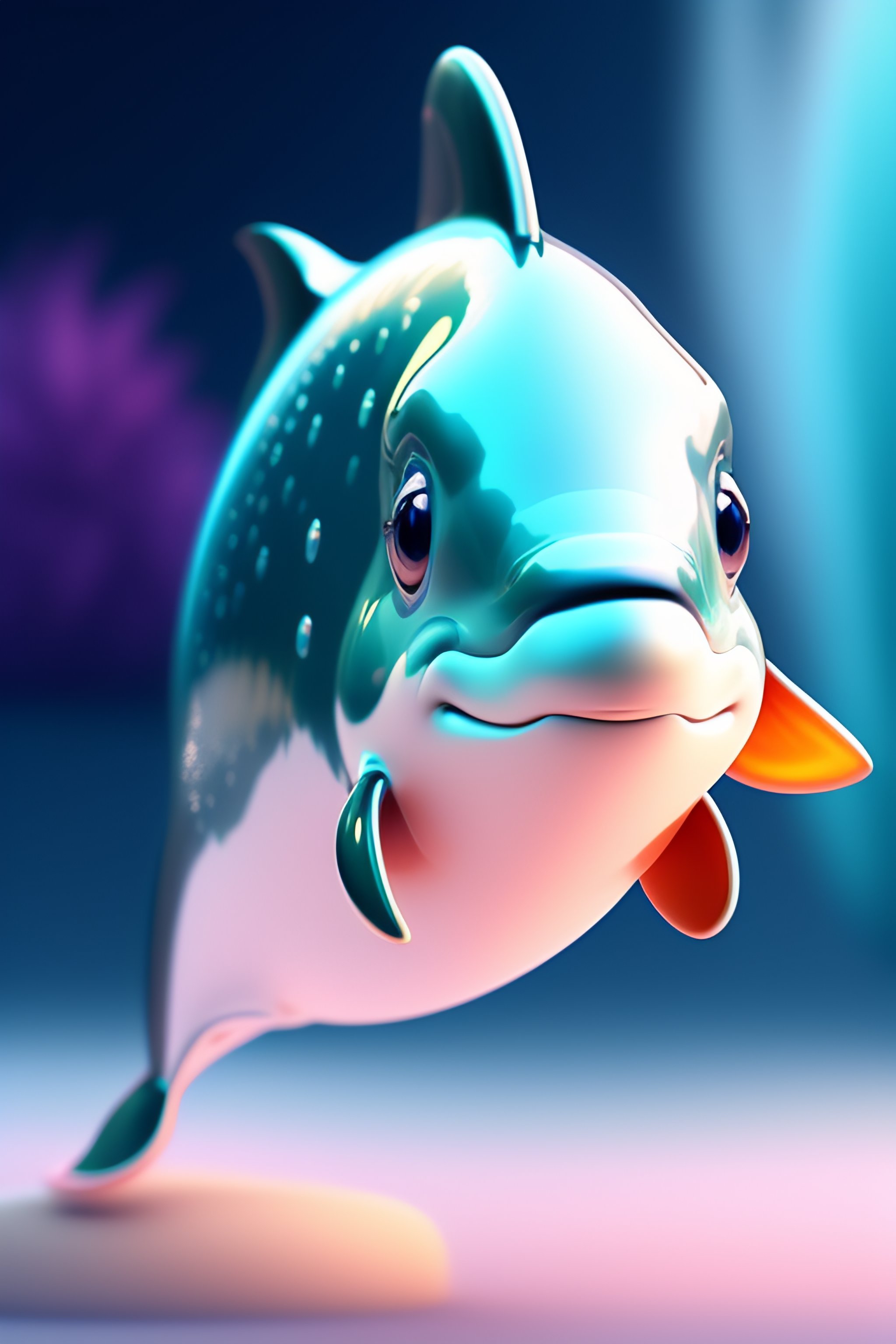 Cute Animated Dolphins