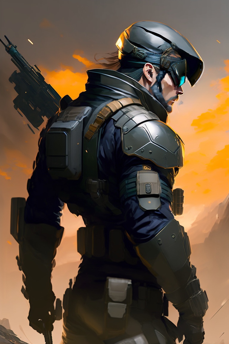 Lexica - Solid Snake from Metal Gear Solid, portrayed in the iconic ...