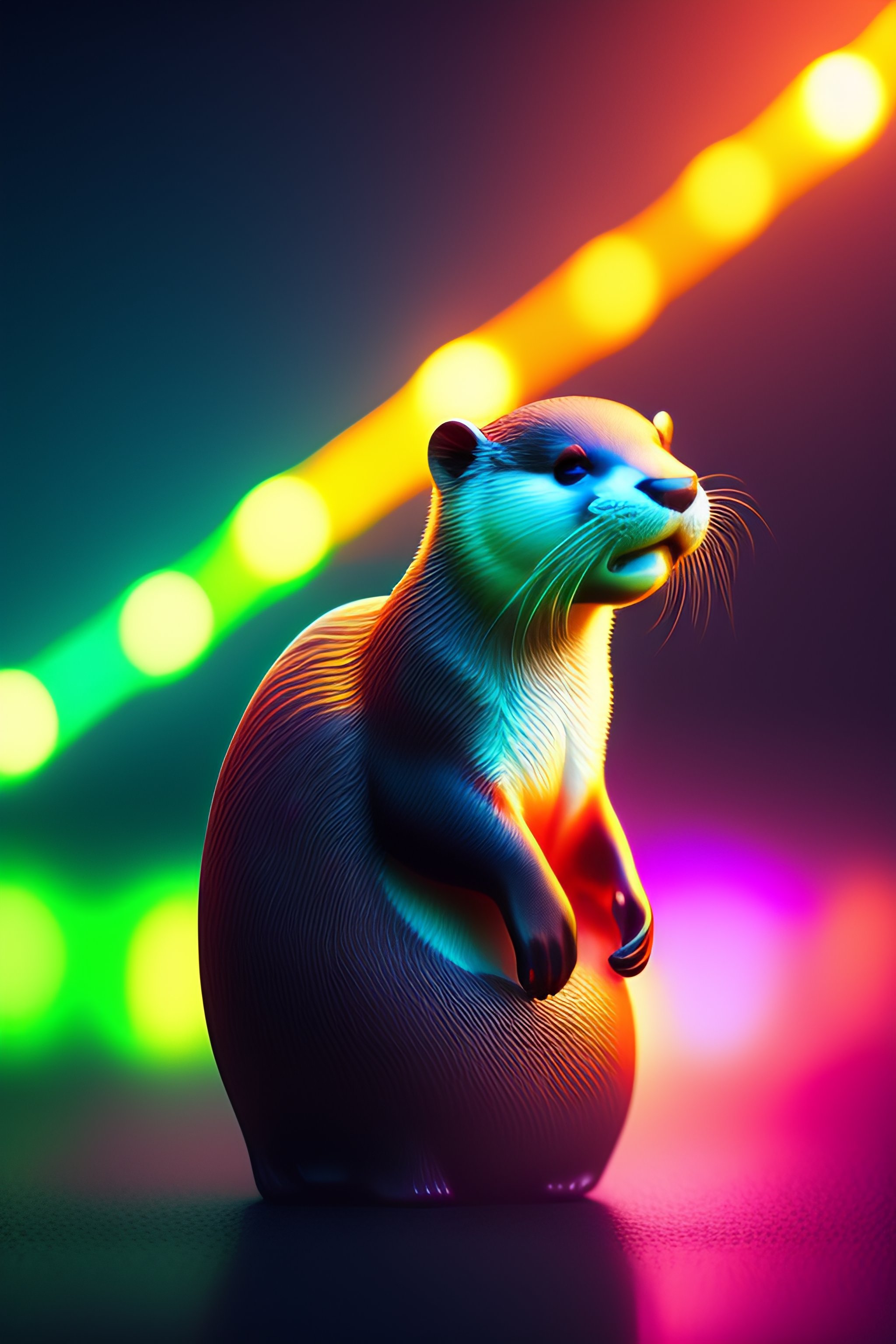 Lexica - The one who dances with the otter, otter face, , human body ...