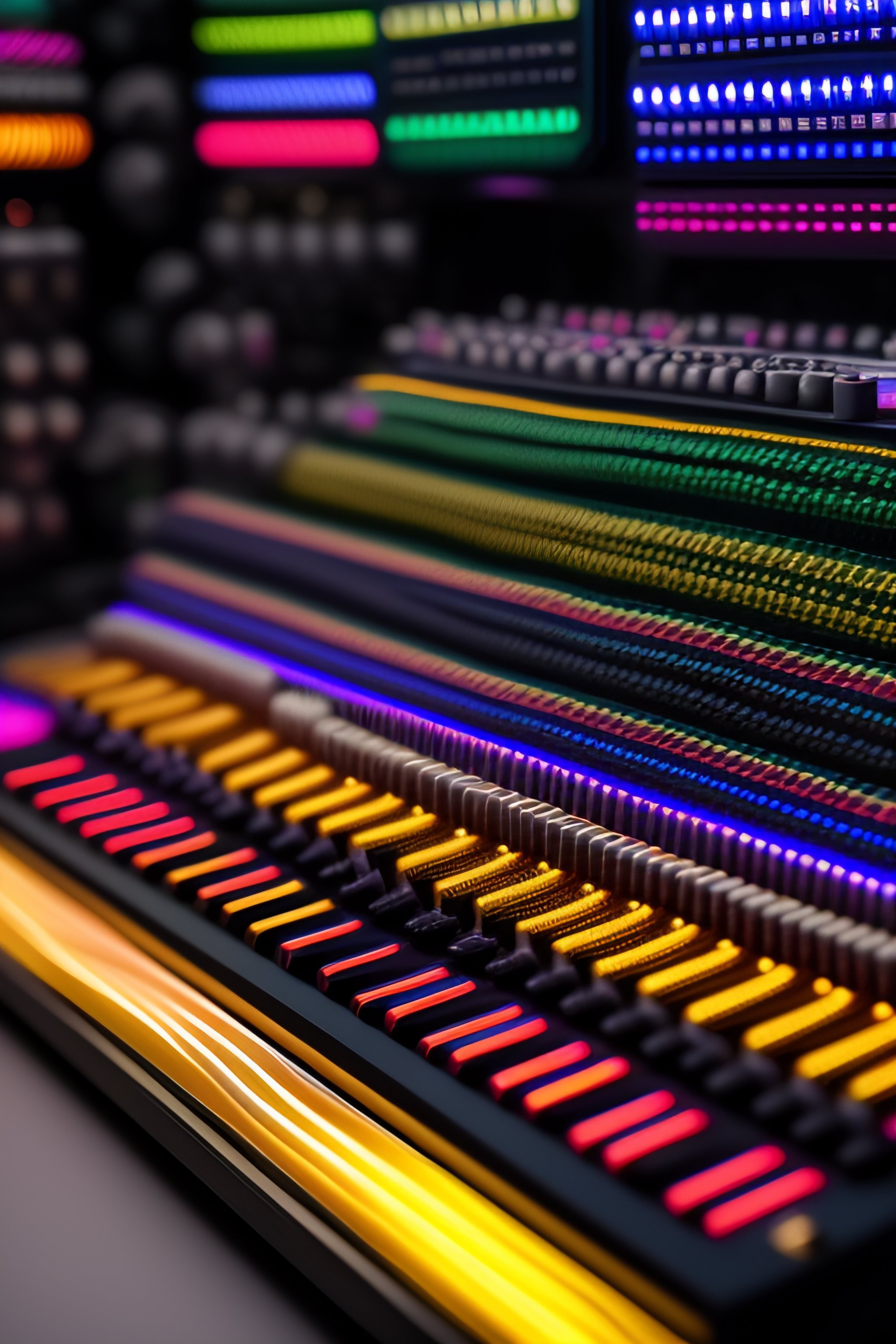 Lexica - A modular analog synthesizer with lots of multicolored patch ...