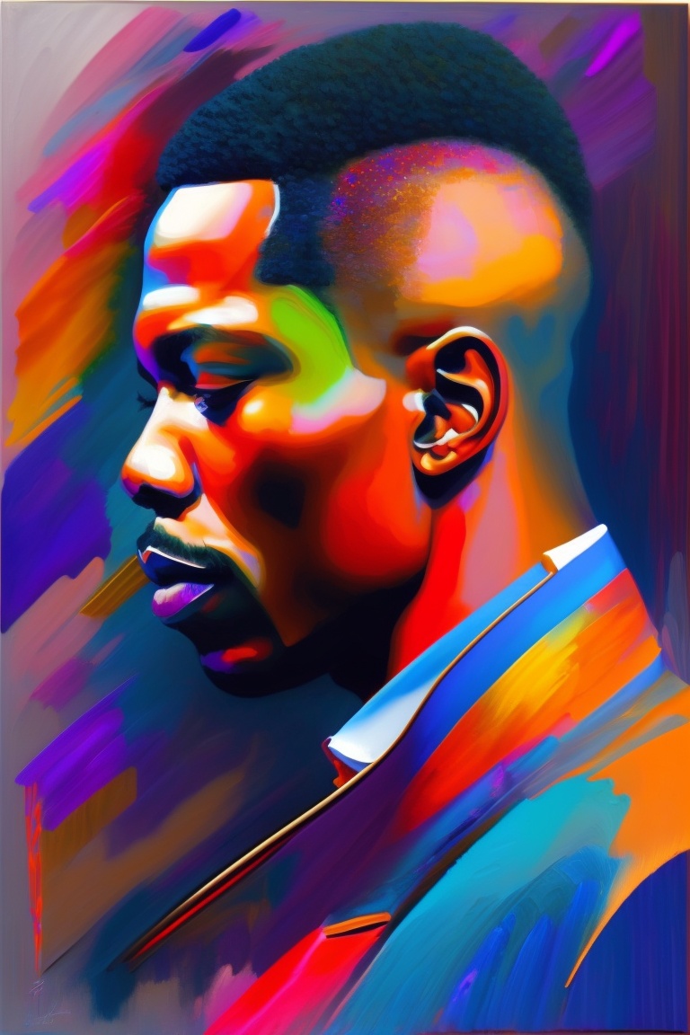 Lexica - John Coltrane 'image, vibrant colors, palette knife oil ...