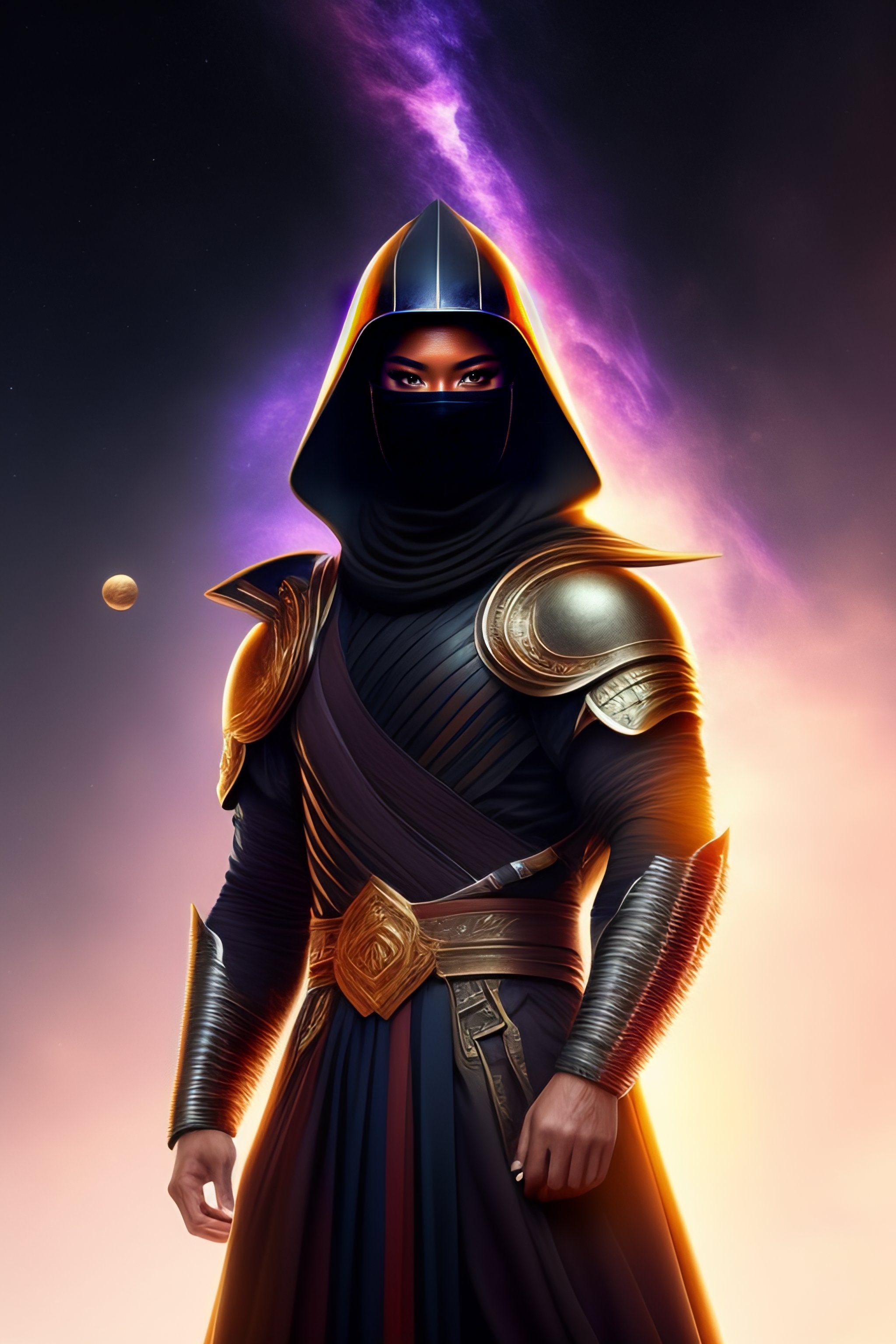 Lexica - A ninja in a futuristic outfit