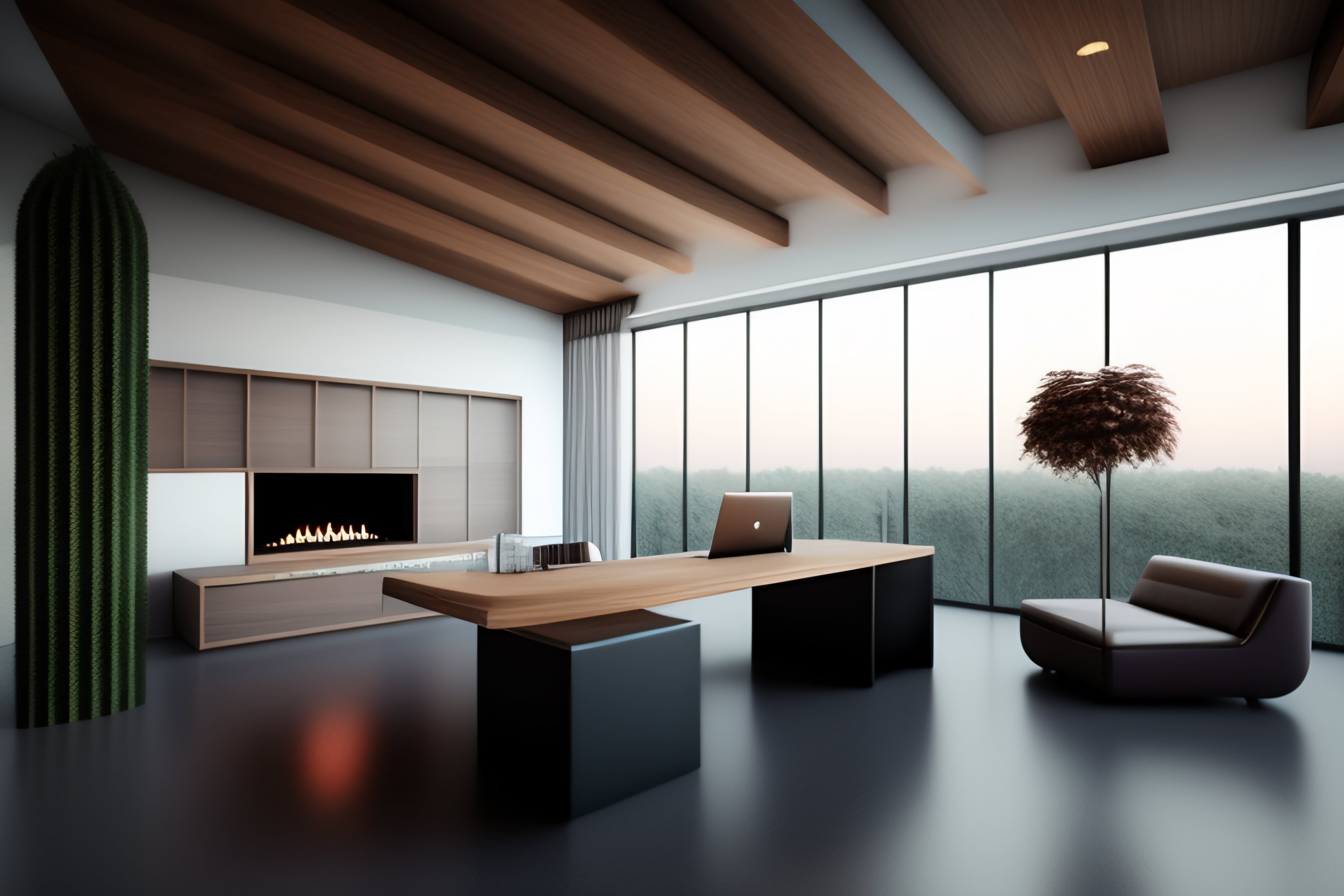 Lexica - An organized, warm office with a peaceful atmosphere with ...