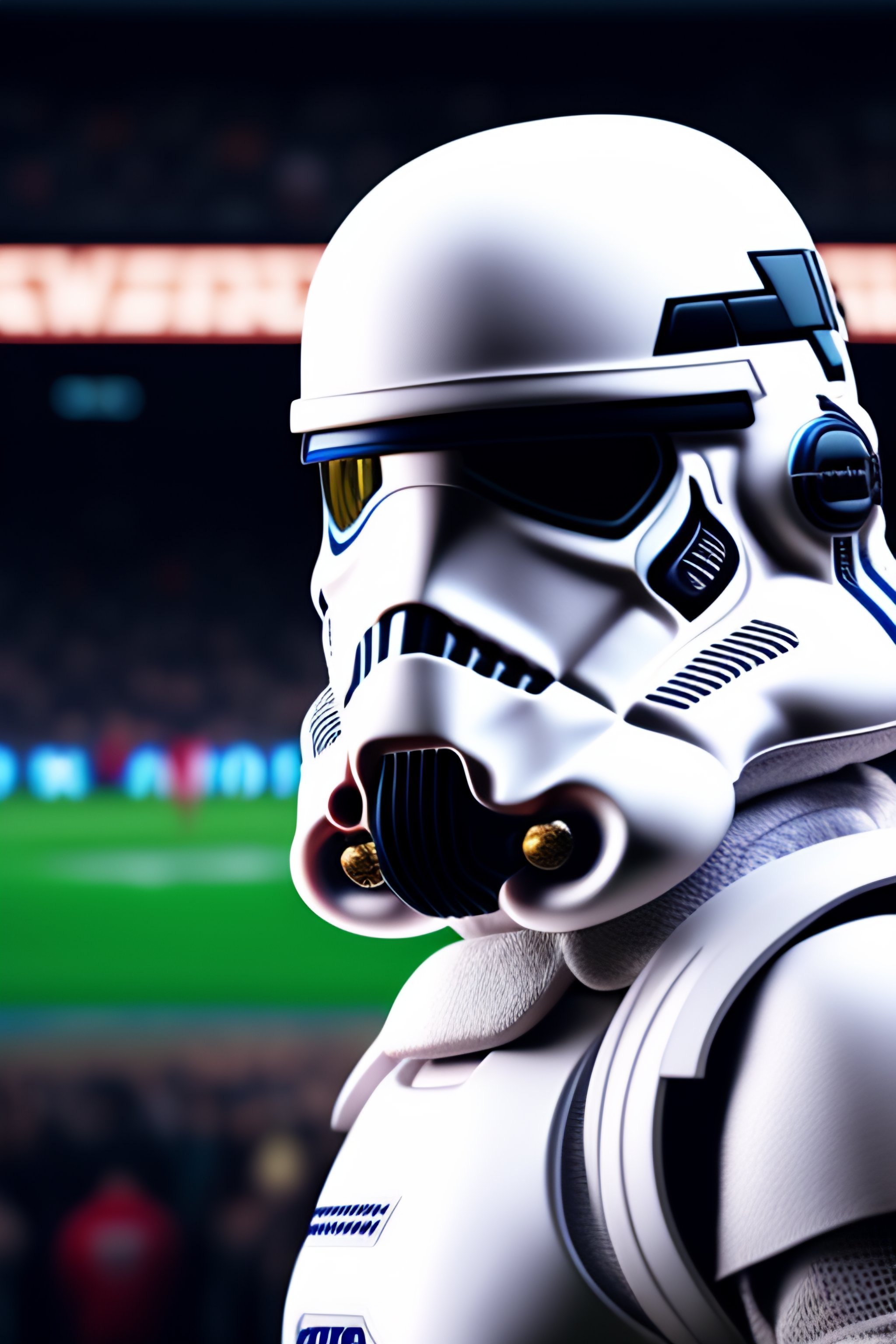 Lexica - Portrait of lionel messi as stormtrooper from star wars ...