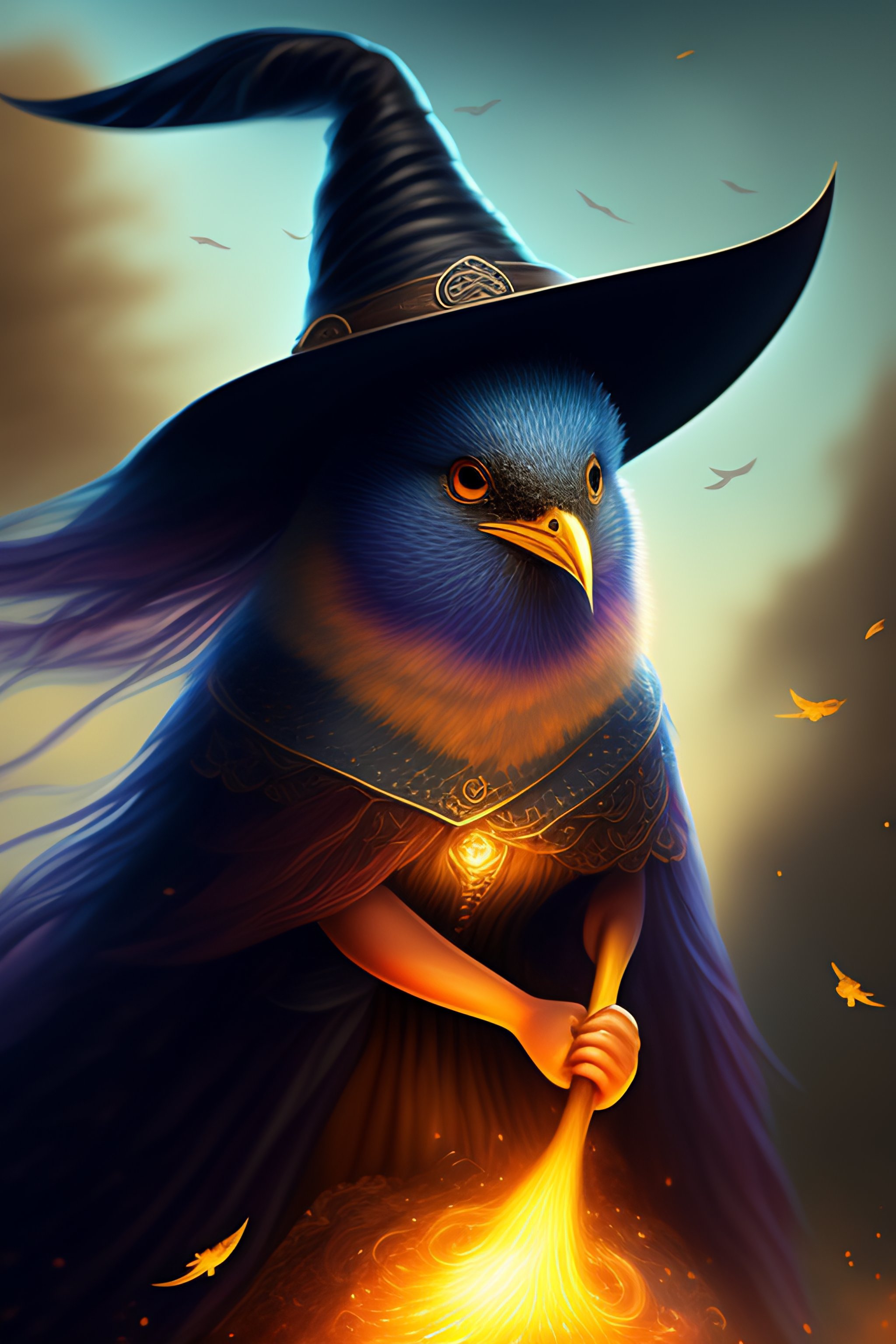 Lexica - Witch fighting deamonic bird