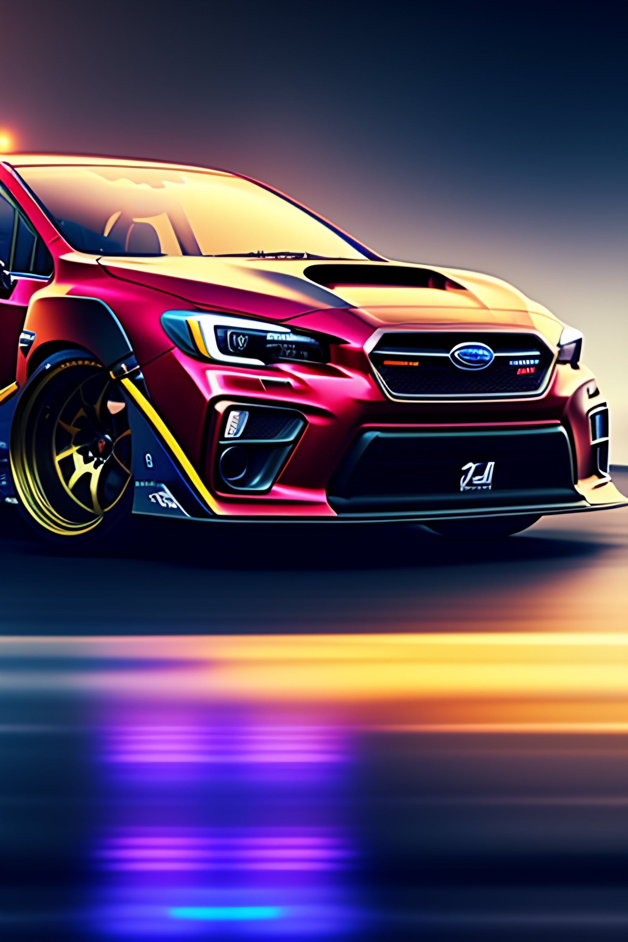 Lexica - Subaru wrx sti cyberpunk style