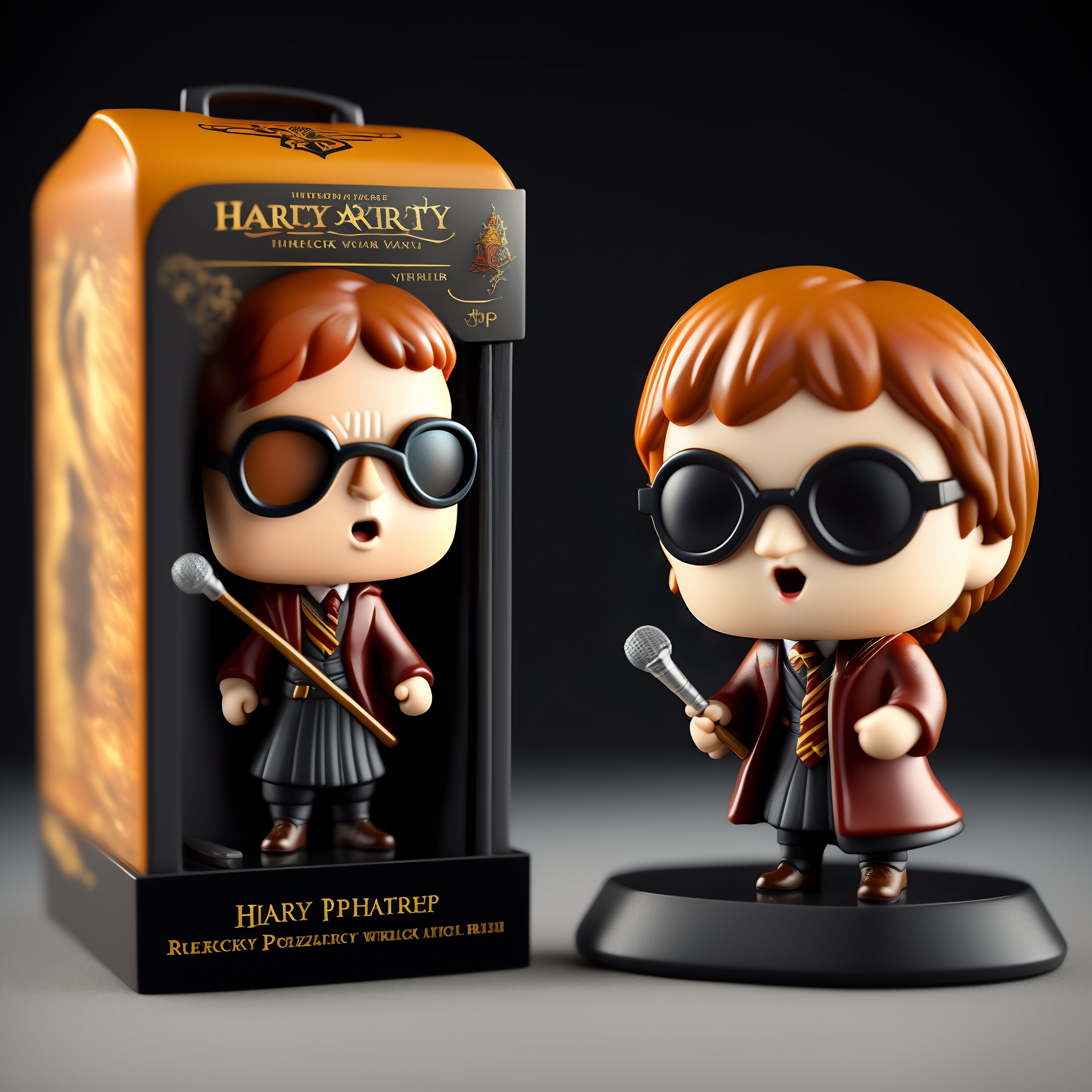 Lexica - Harry Potter wizard rock singing microphone funko realistic 3d ...