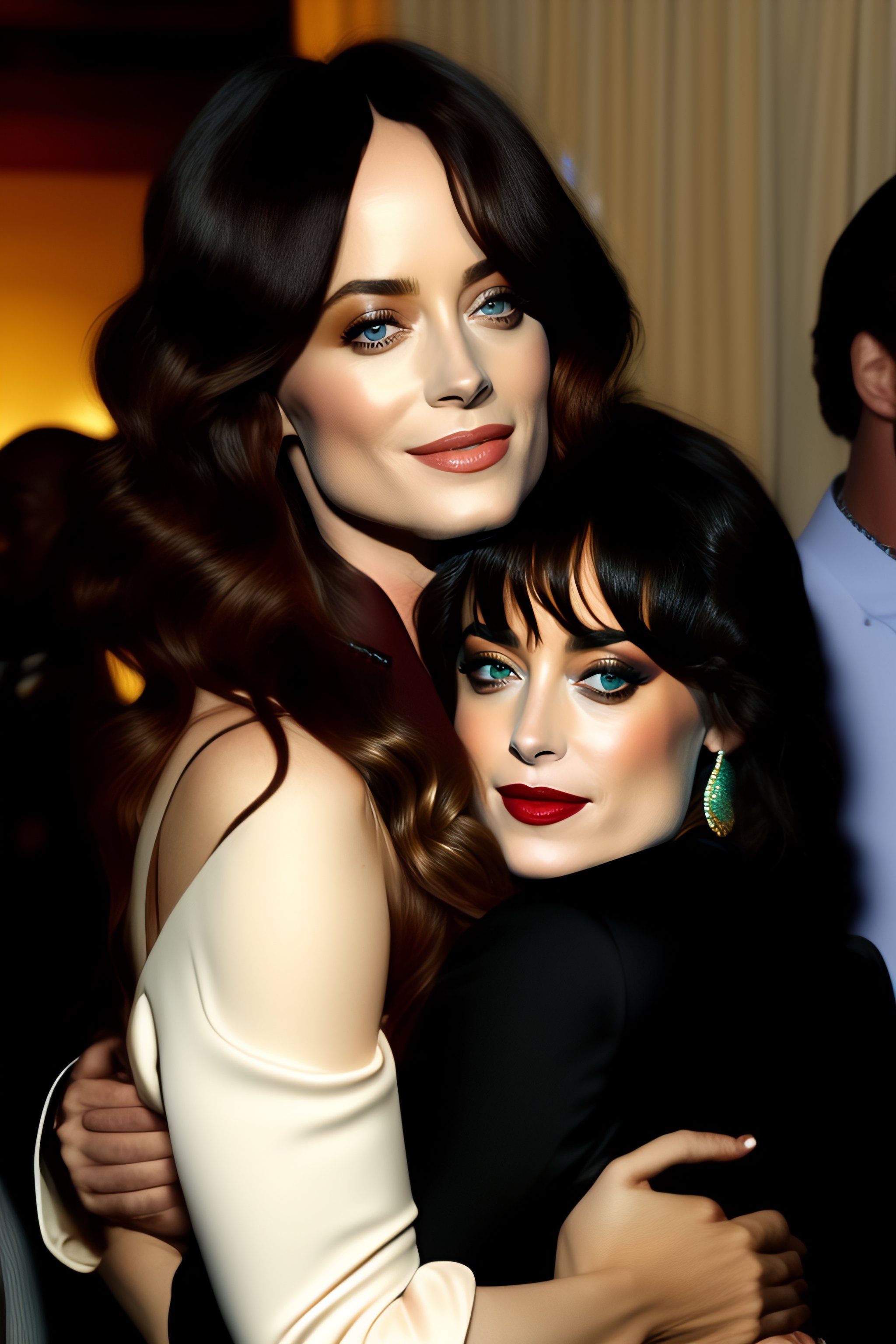 Lexica - Michael Jackson hugging Dakota Johnson in a intimate moment