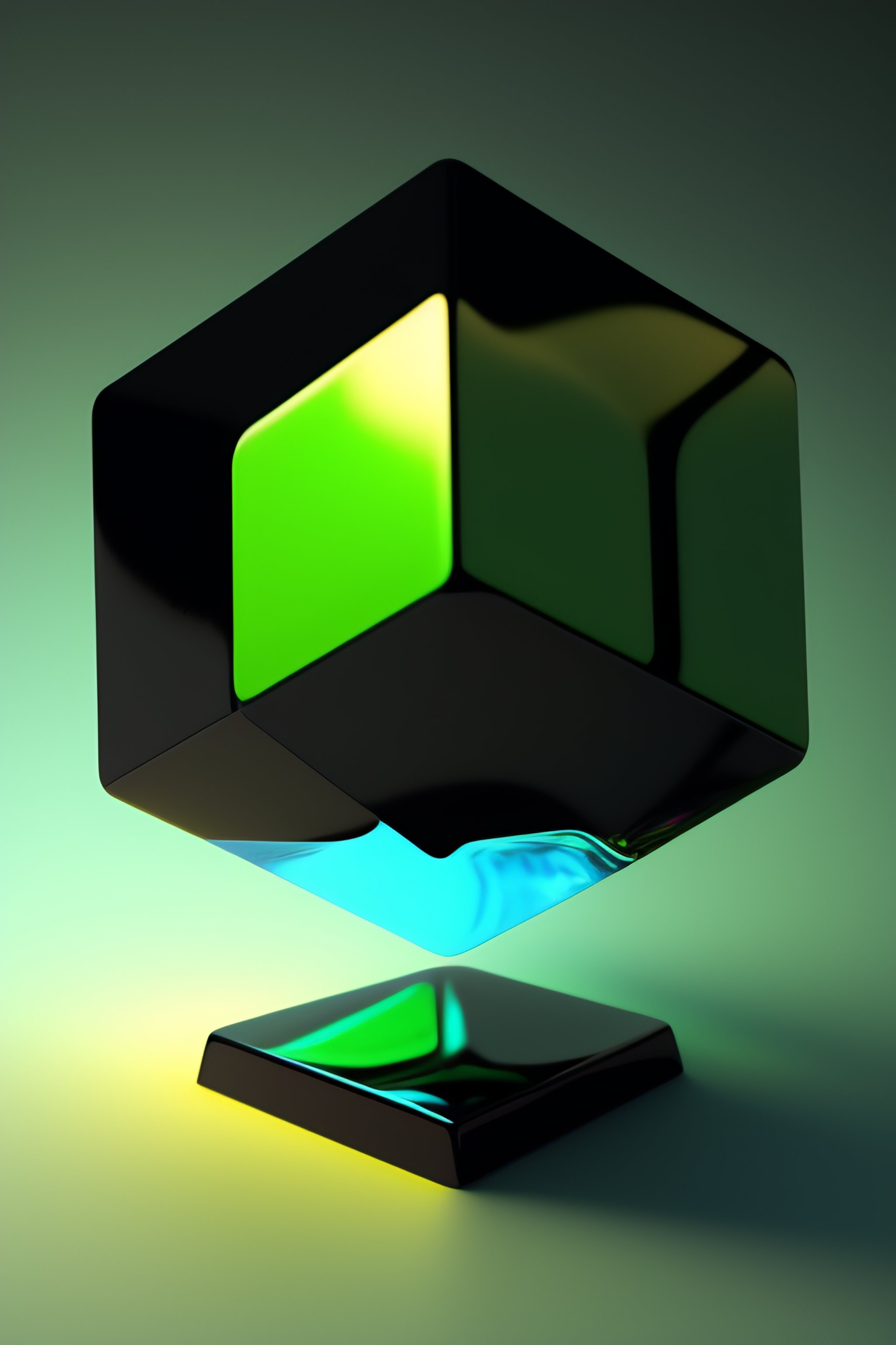 Lexica - A photorealistic render of a metallic crystalline neotribal ...