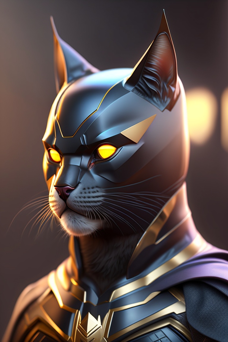 Lexica Cat As Batman Humanoid 3d Full Body Realistic